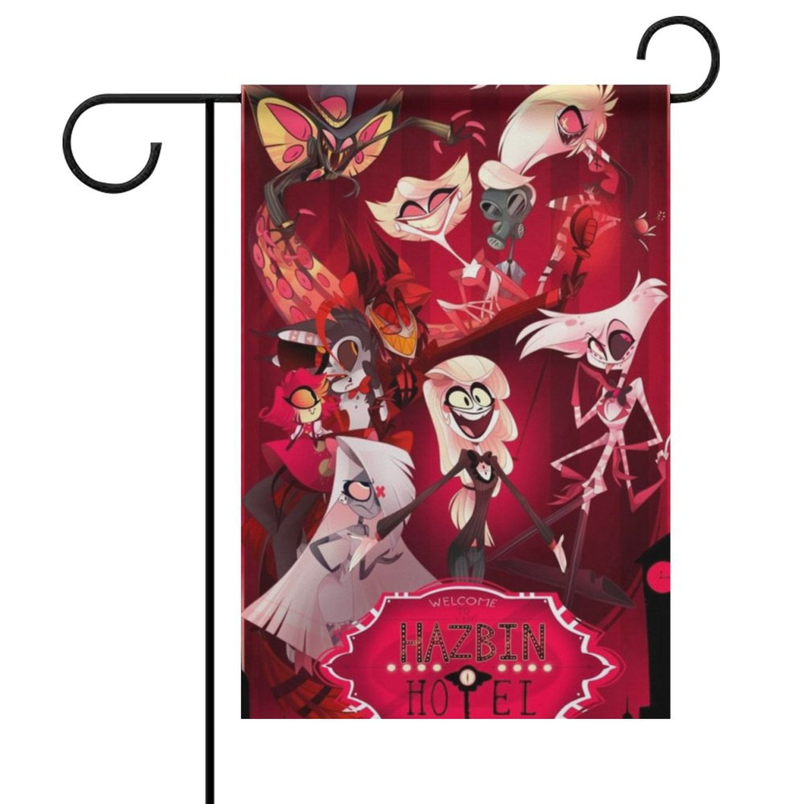 Hazbin Hotel Garden Banner - Double-Sided House Outdoor Flag for Yard ...