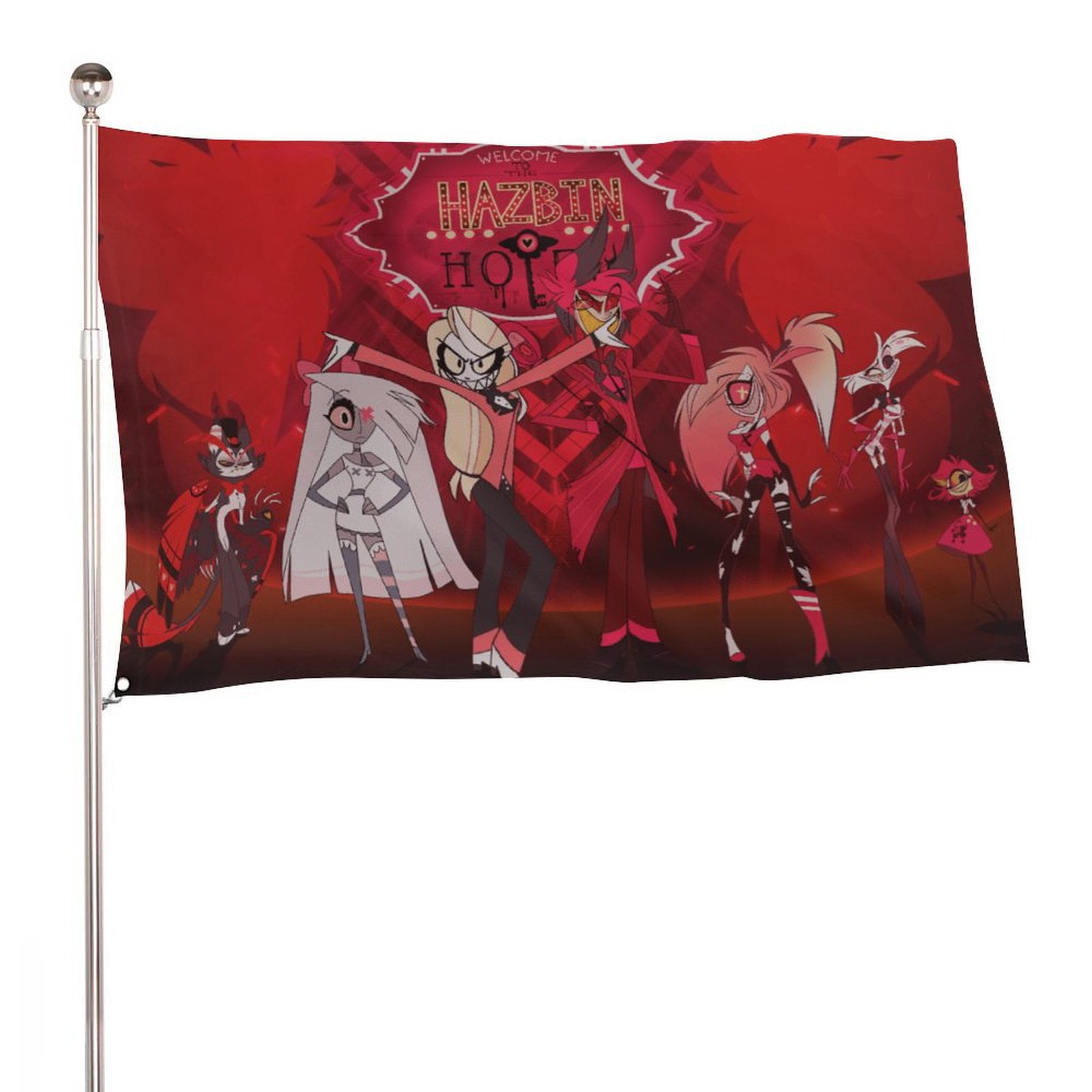 Hazbin Hotel Garden Banner - House Outdoor Flag for Yard And Lawn ...