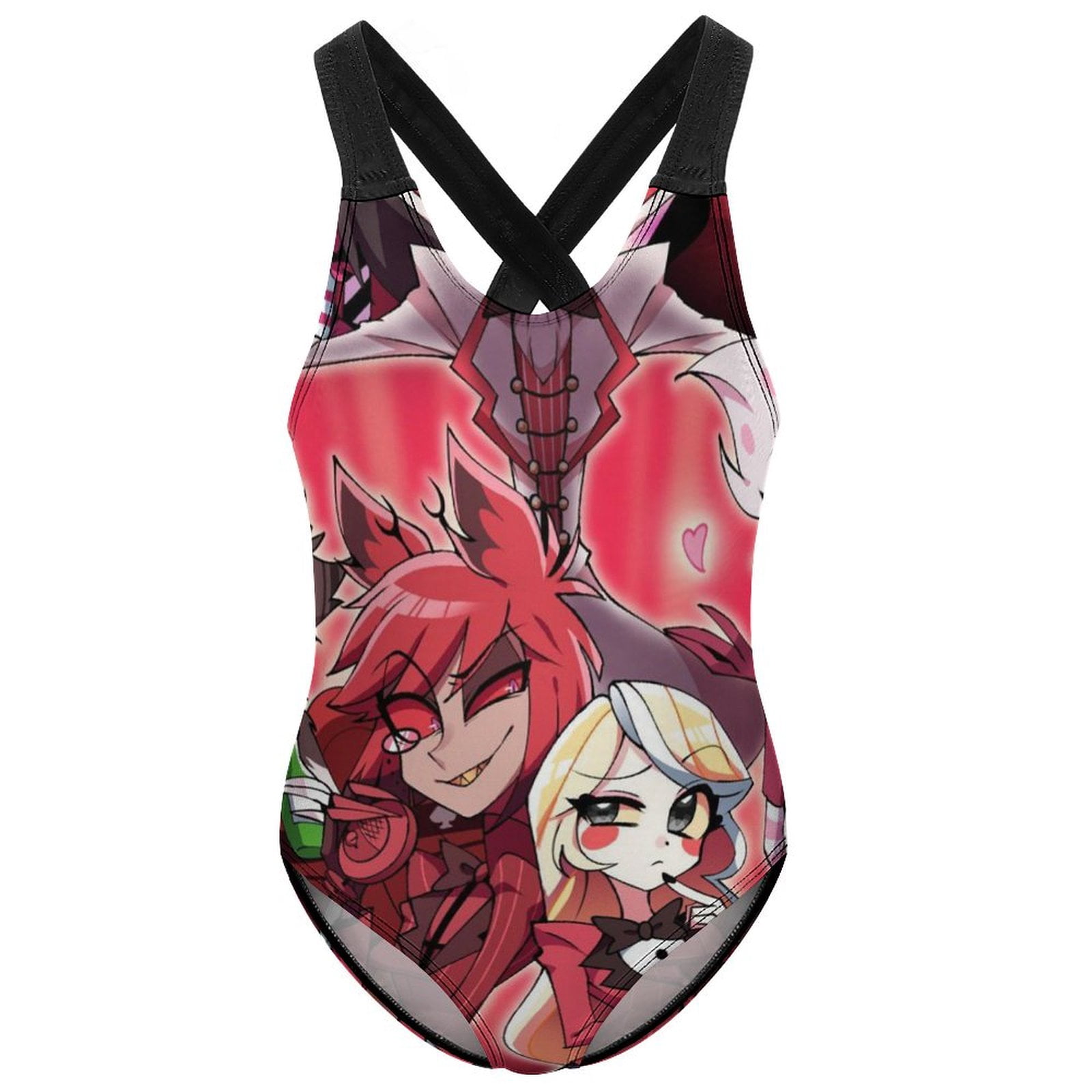 Hazbin Hotel Girls One-piece Swimsuit Beach Pool Kids Swimwear Bathing ...