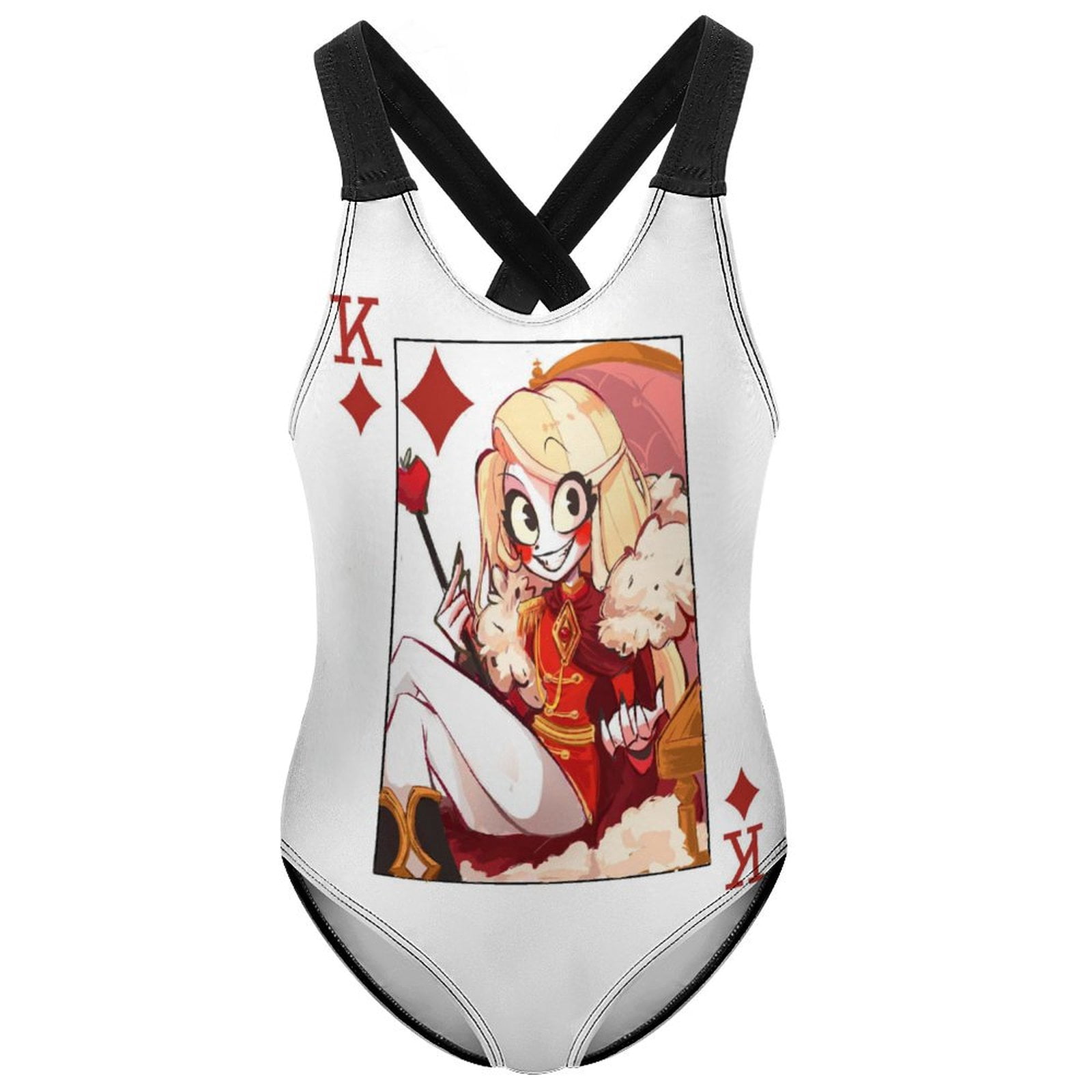 Hazbin Hotel Girls One-piece Swimsuit Beach Pool Kids Swimwear Bathing ...