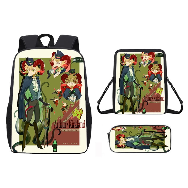 Hazbin Hotel Hell Inn Backpack Two-dimensional Cartoon AnimeStudent ...