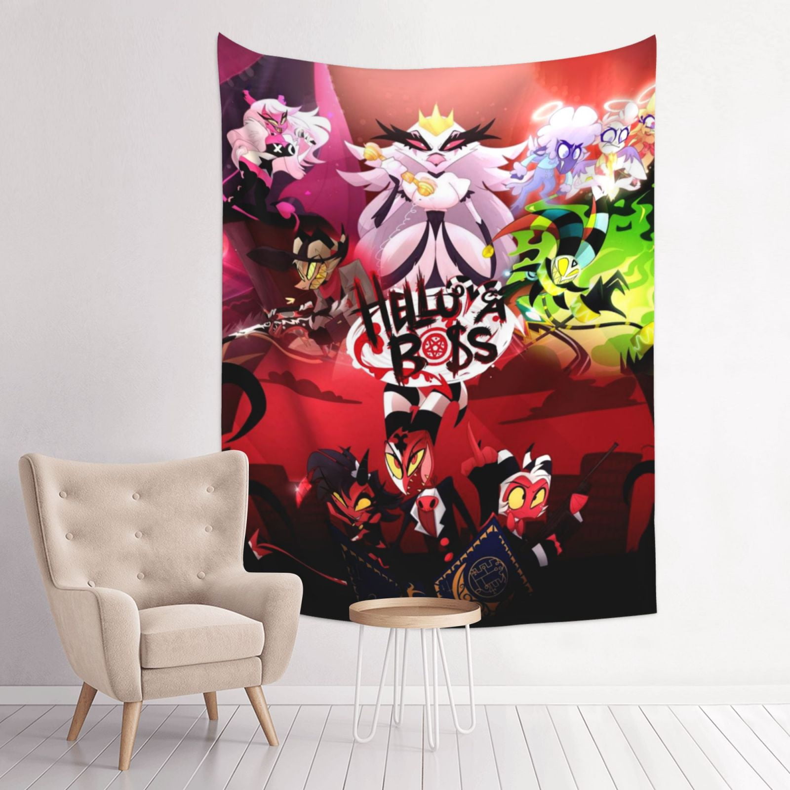 Hazbin Hotel Helluva Boss Art Tapestry Wall Art Poster Tapestry Gifts ...