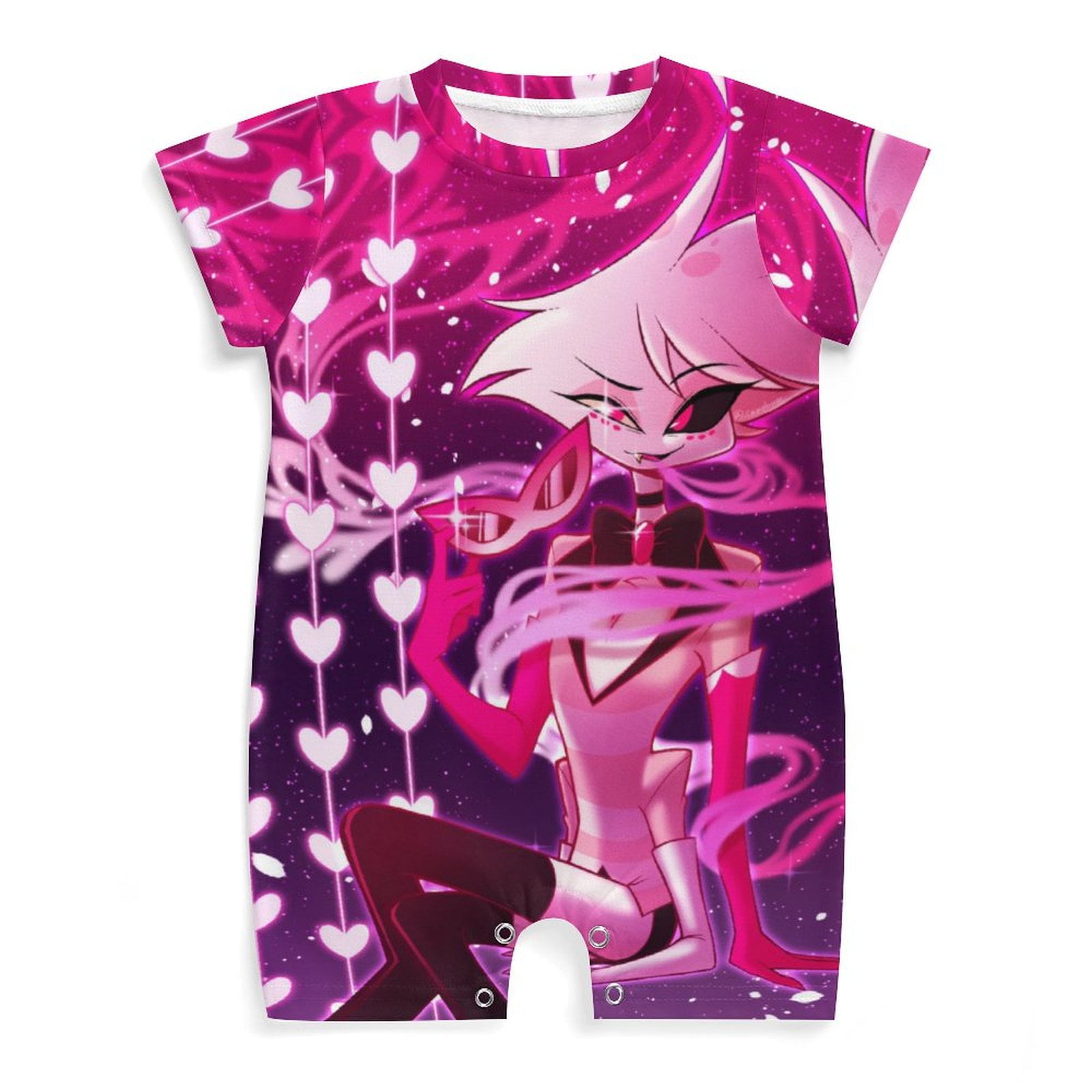Hazbin Hotel Helluva Boss Baby Neutral Oversized T Shirt Romper Shorts ...