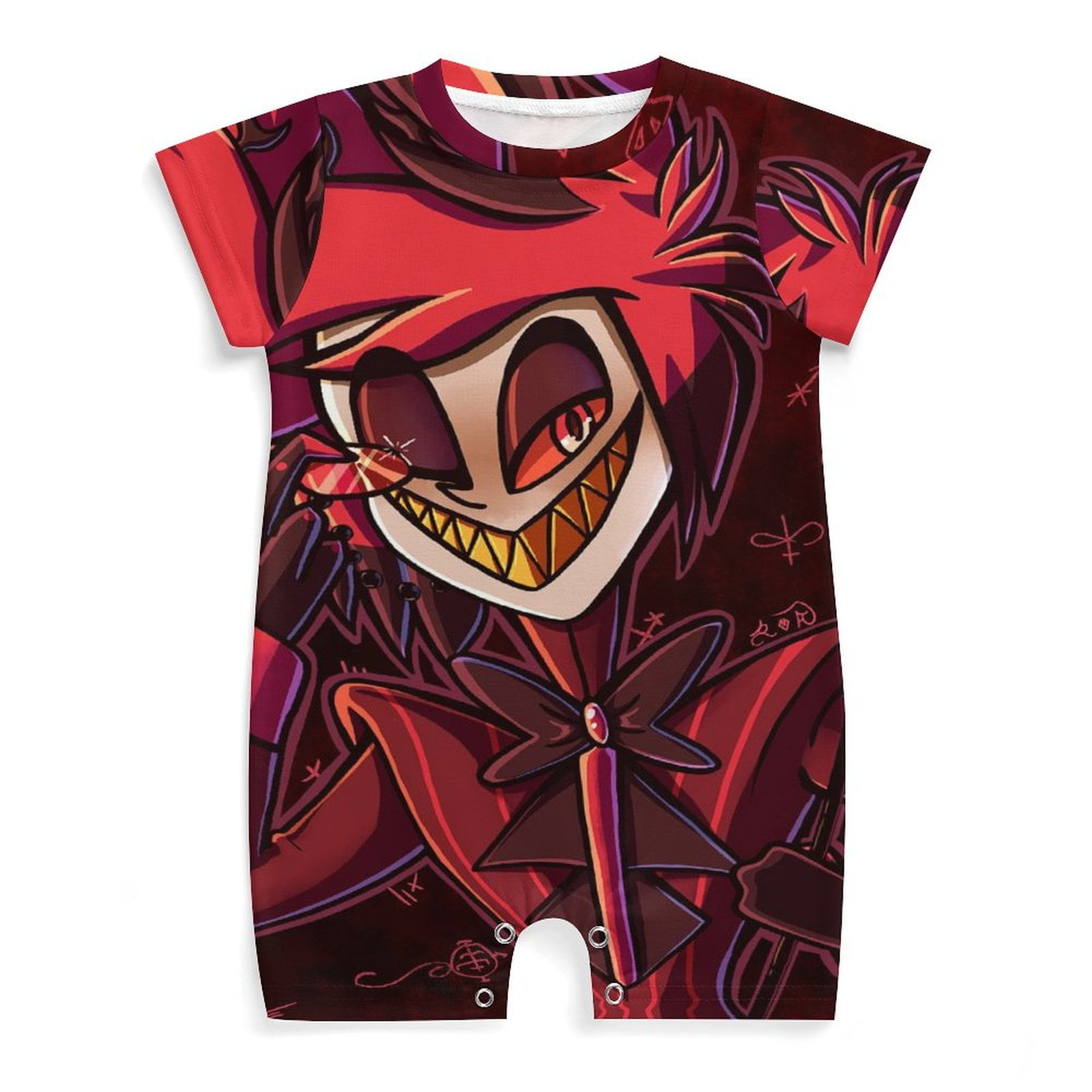 Hazbin Hotel Helluva Boss Baby Neutral Oversized T Shirt Romper Shorts ...