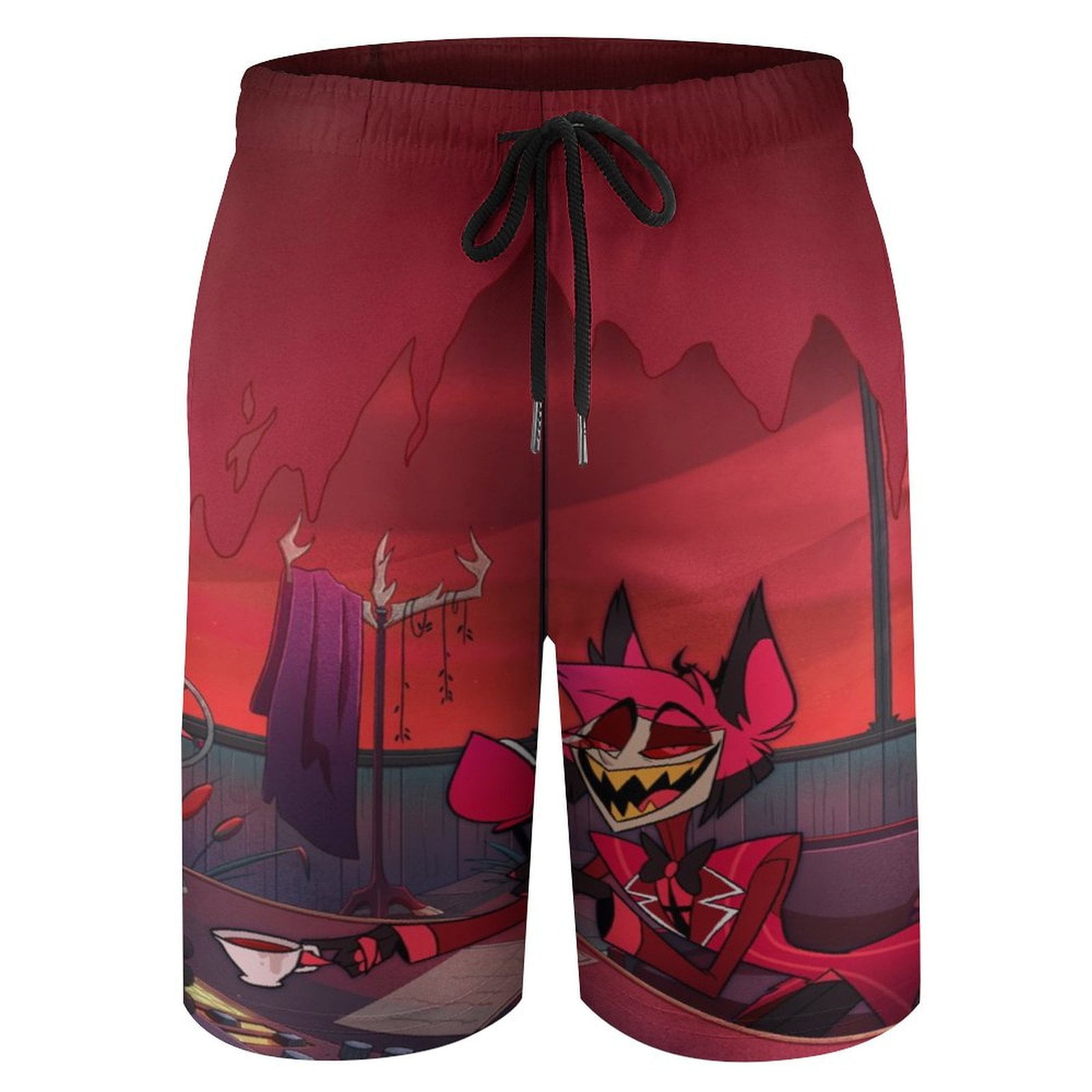 Hazbin Hotel Helluva Boss Beach Shorts Anime Printed Swim Trunks Water ...