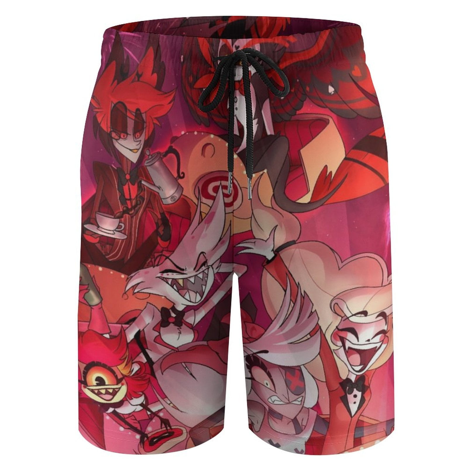Hazbin Hotel Helluva Boss Beach Shorts Anime Printed Swim Trunks Water ...