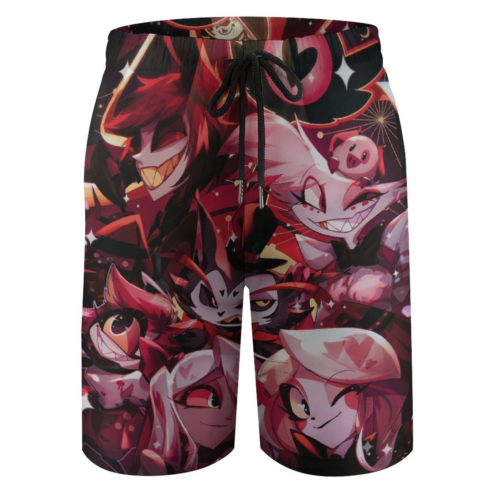 Hazbin Hotel Helluva Boss Beach Shorts Anime Printed Swim Trunks Water ...