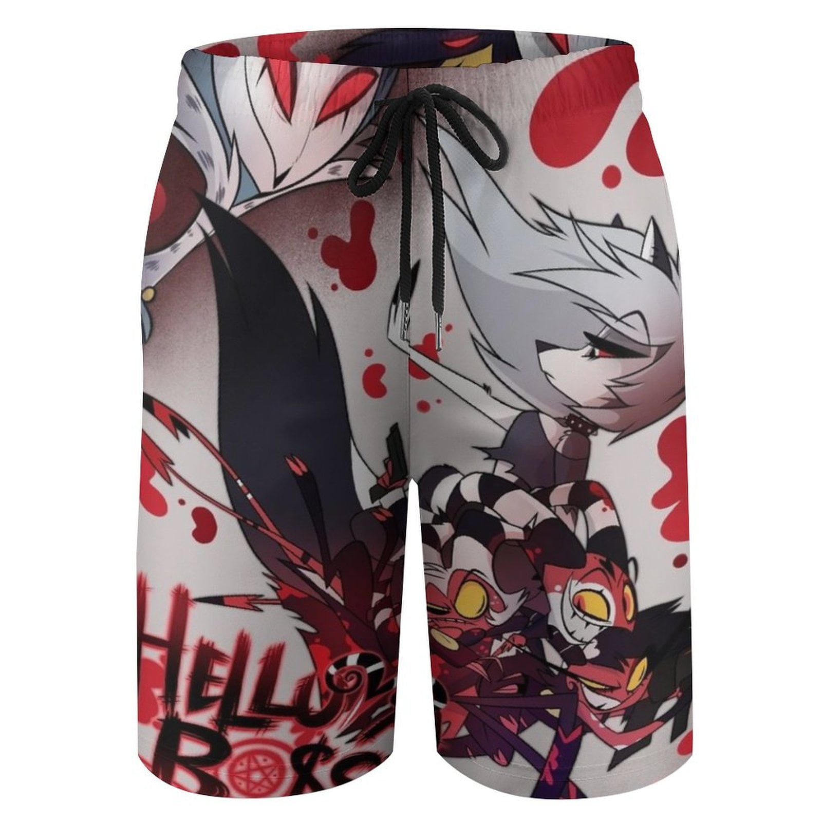 Hazbin Hotel Helluva Boss Beach Shorts Anime Printed Swim Trunks Water ...