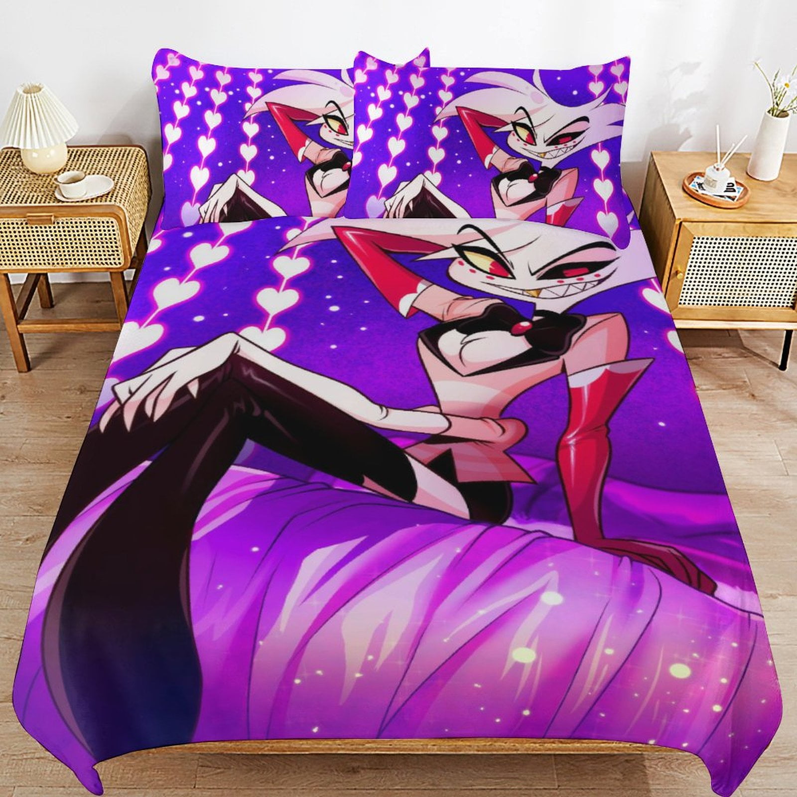 Hazbin Hotel Helluva Boss Bedding Set Duvet Cover Comfortable and ...