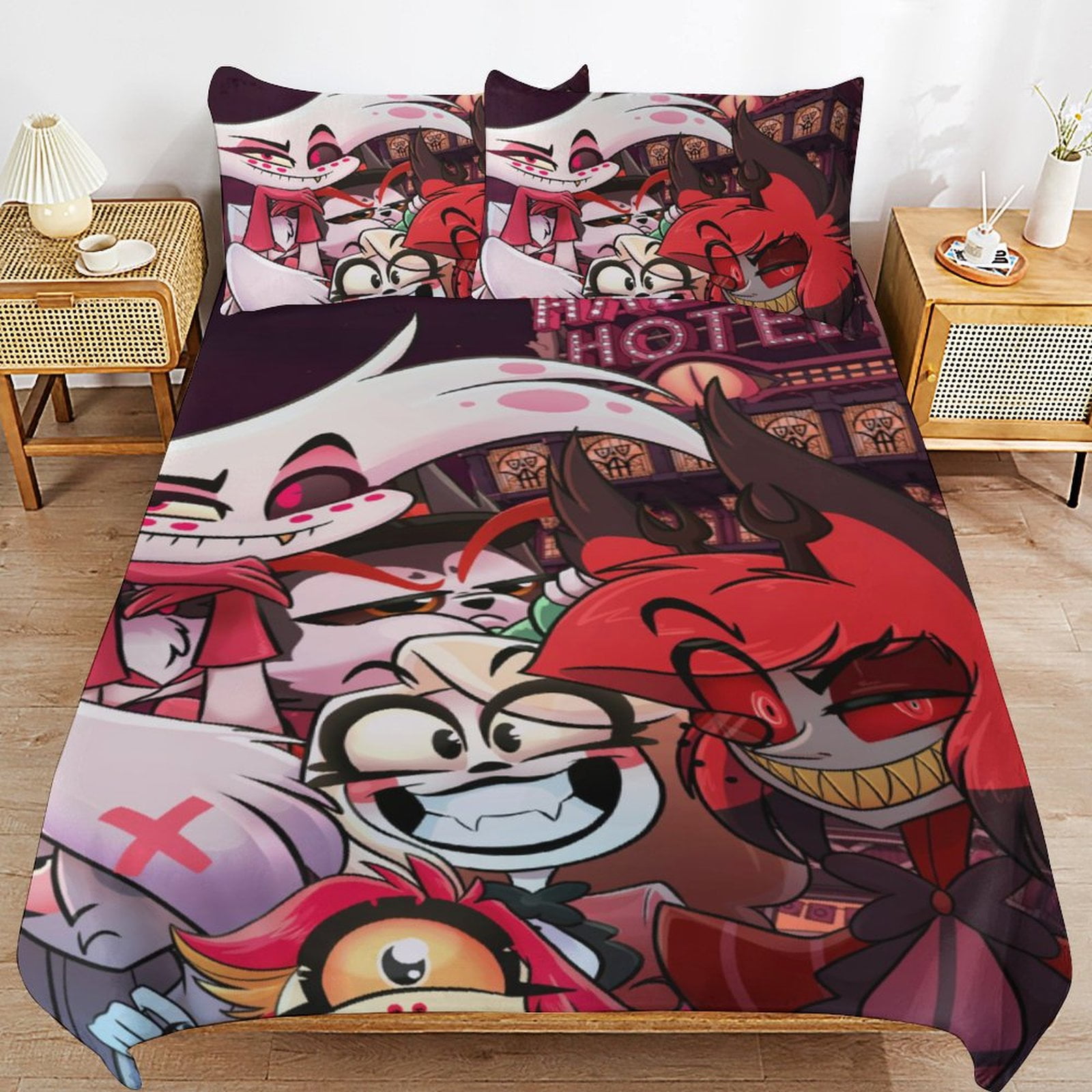 Hazbin Hotel Helluva Boss Bedding Set Duvet Cover Comfortable and ...