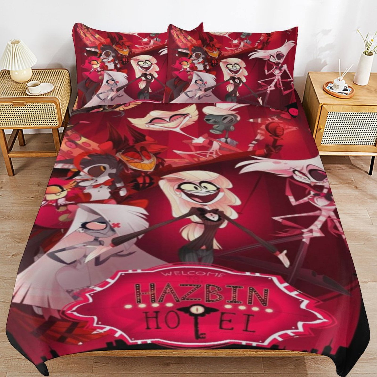 Hazbin Hotel Helluva Boss Bedding Set Duvet Cover Comfortable and ...