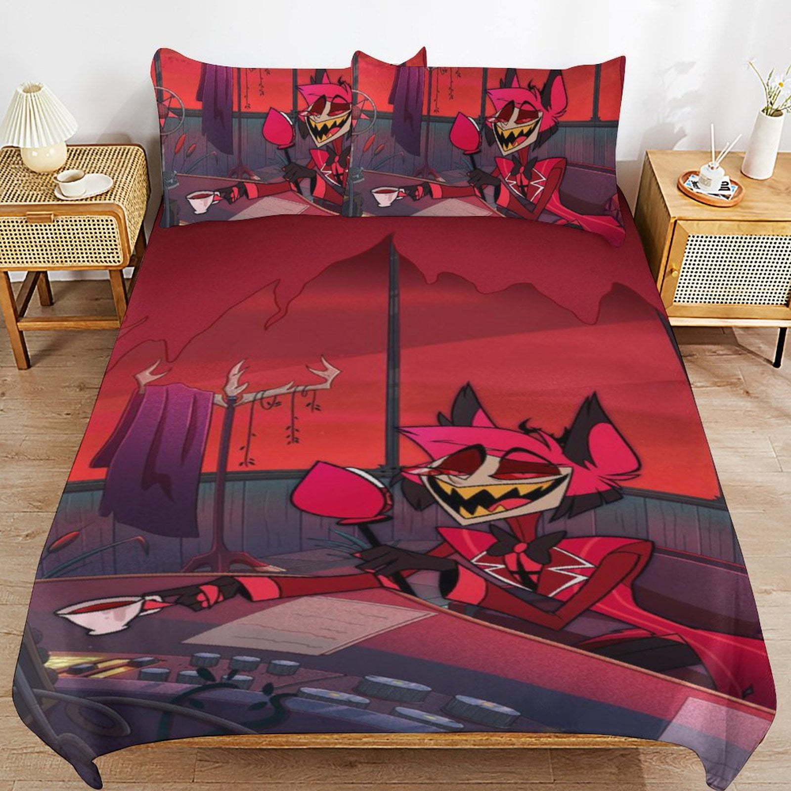Hazbin Hotel Helluva Boss Bedding Set Duvet Cover Comfortable and ...