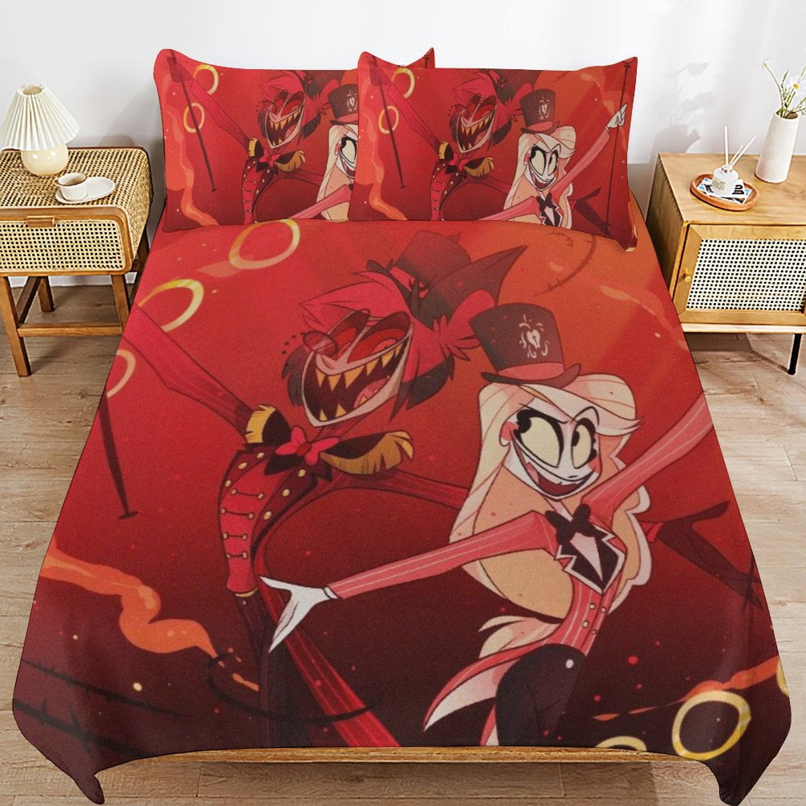 Hazbin Hotel Helluva Boss Bedding Set Duvet Cover Comfortable and ...