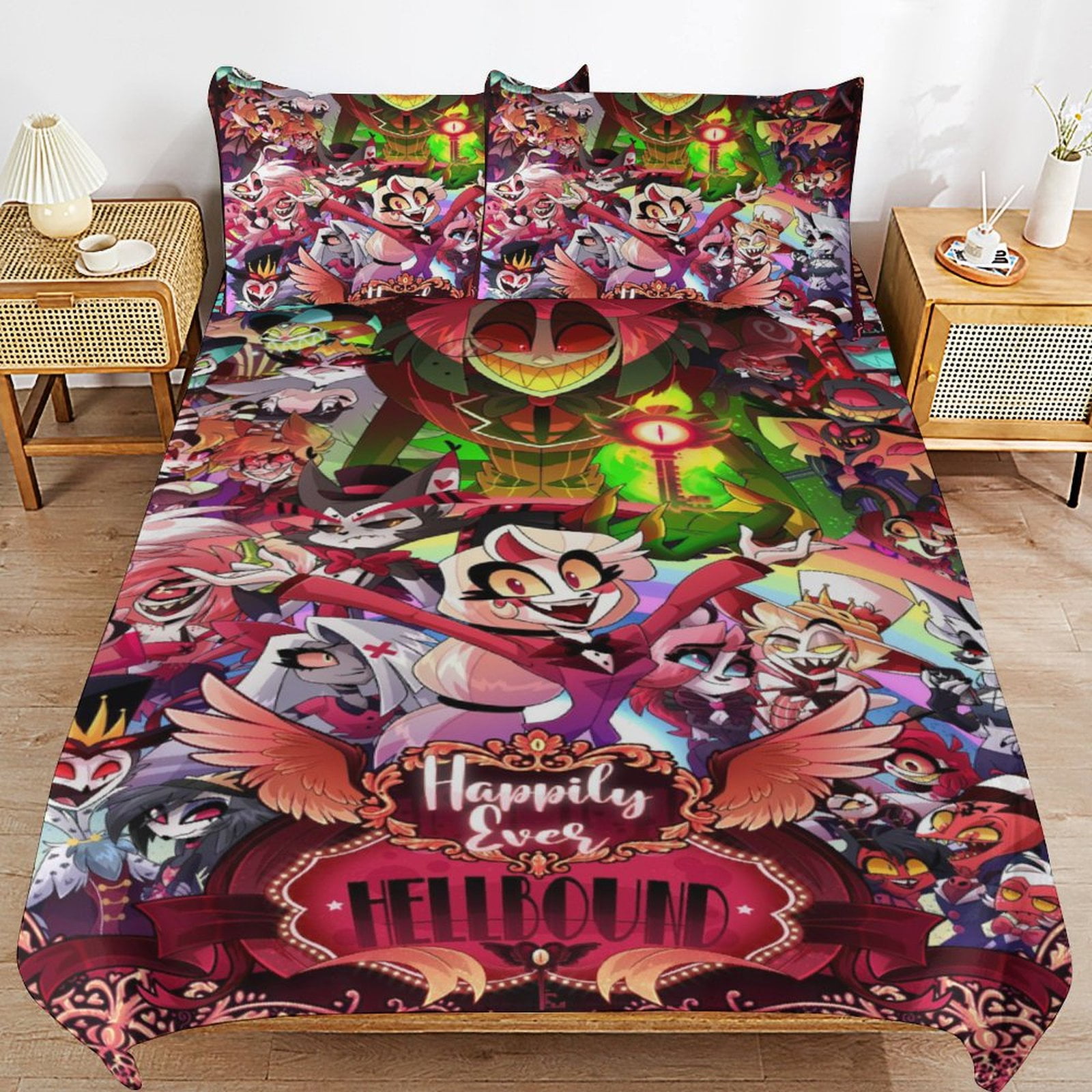 Hazbin Hotel Helluva Boss Bedding Set Duvet Cover Comfortable and ...
