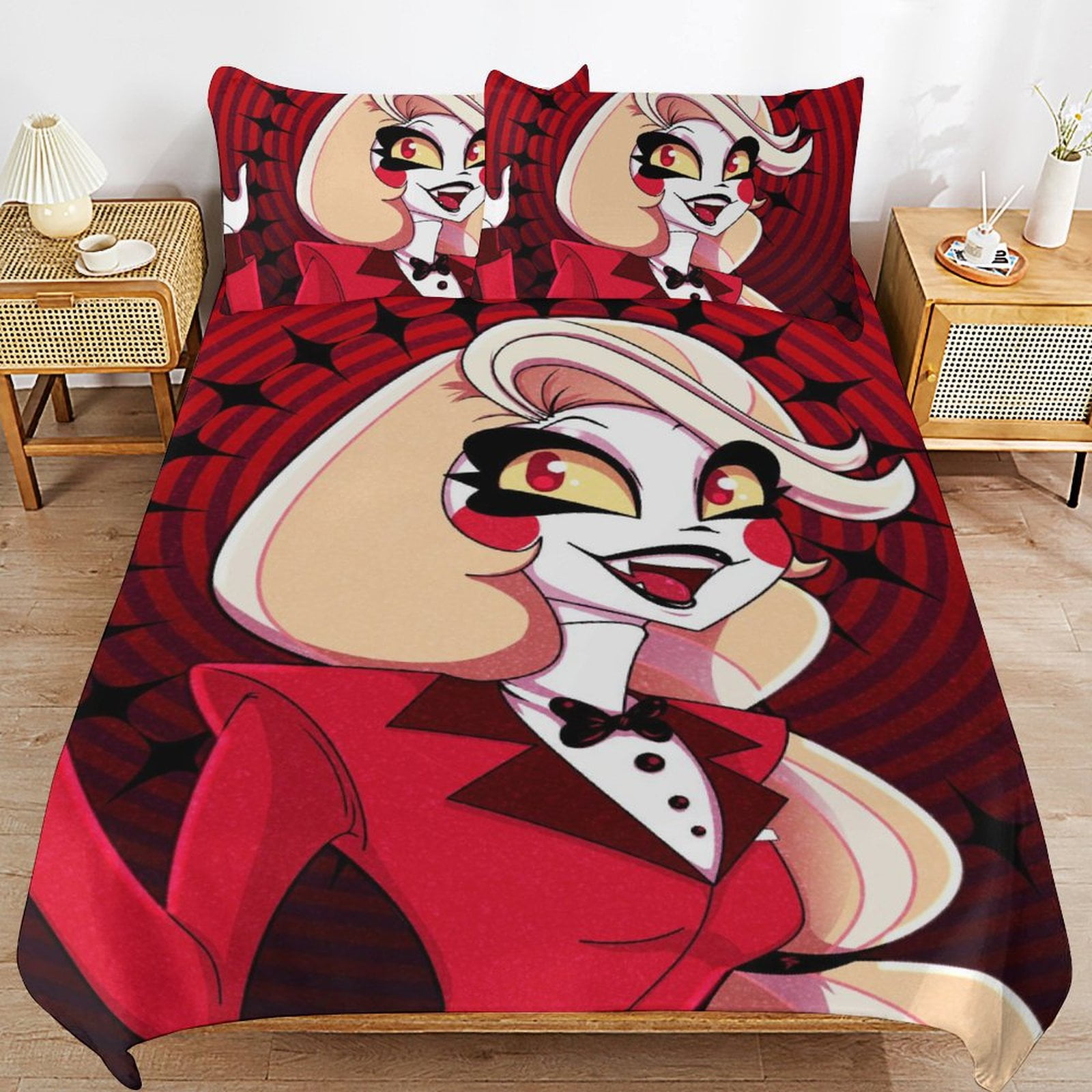 Hazbin Hotel Helluva Boss Bedding Set Duvet Cover Comfortable and ...