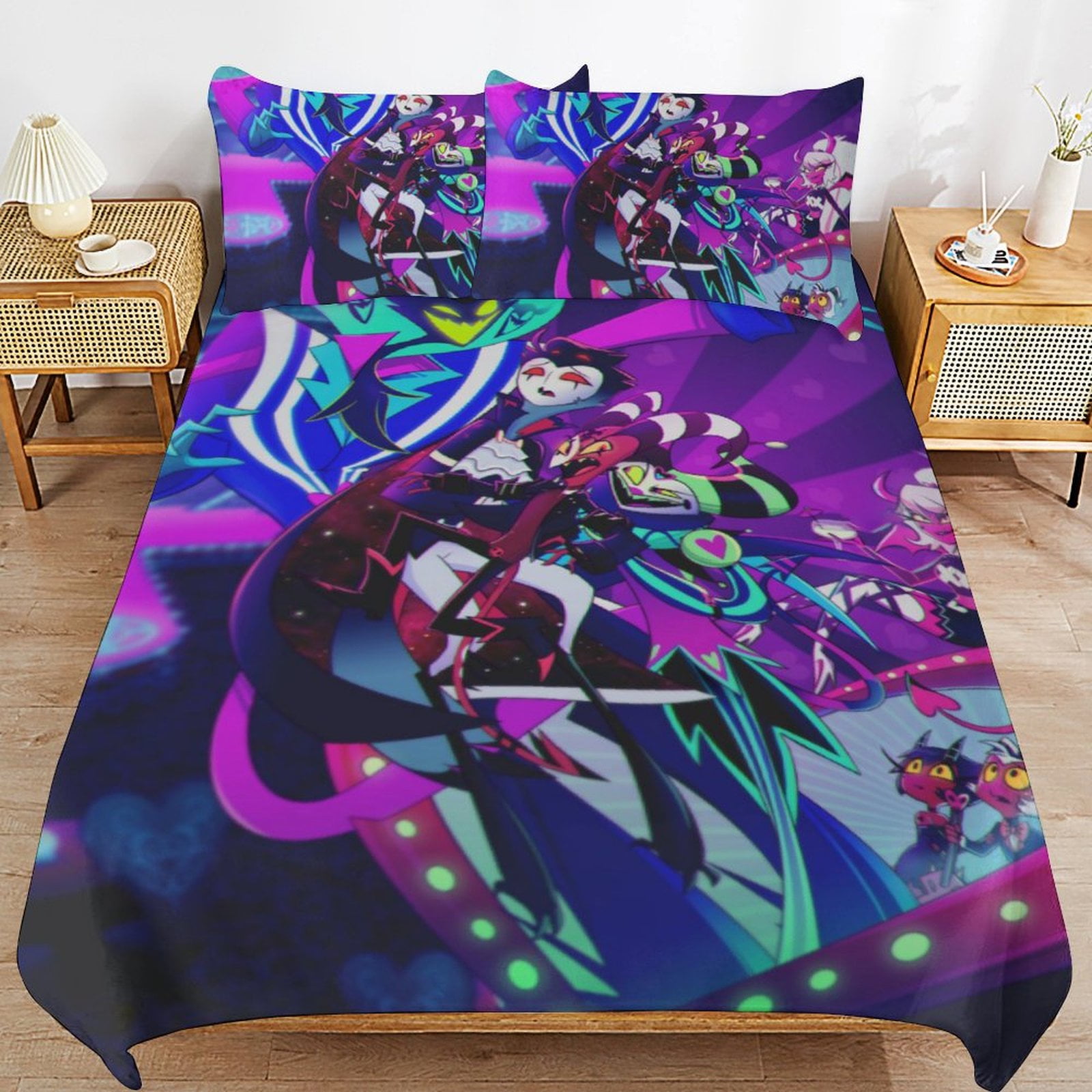 Hazbin Hotel Helluva Boss Bedding Set Duvet Cover Comfortable and ...