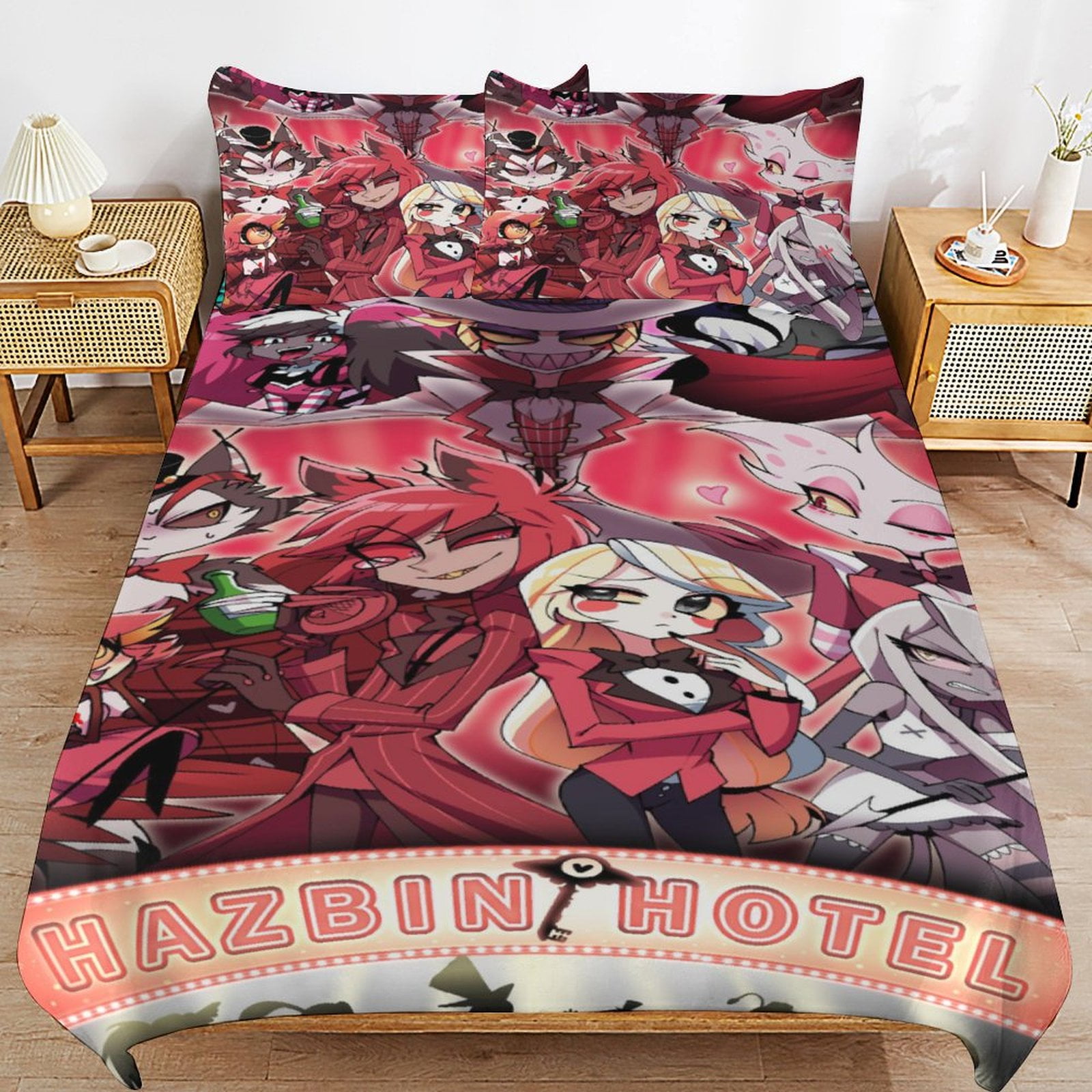 Hazbin Hotel Helluva Boss Bedding Set Duvet Cover Comfortable and ...