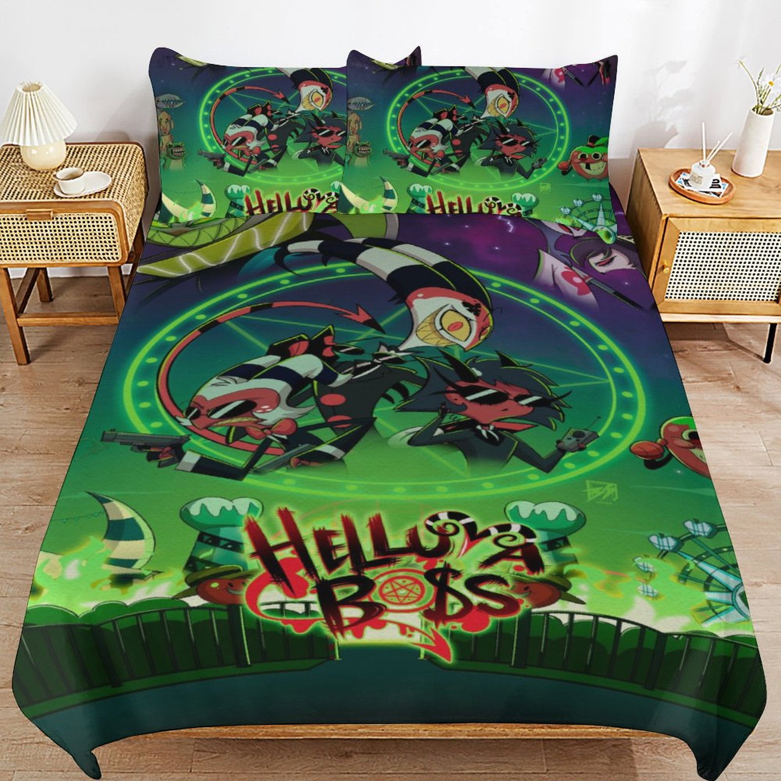 Hazbin Hotel Helluva Boss Bedding Set Duvet Cover Comfortable and ...