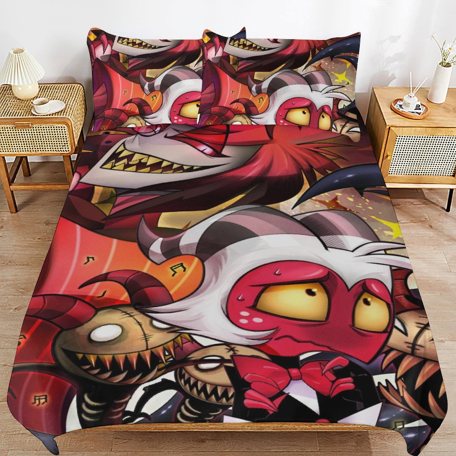 Hazbin Hotel Helluva Boss Bedding Set Duvet Cover Comfortable and ...