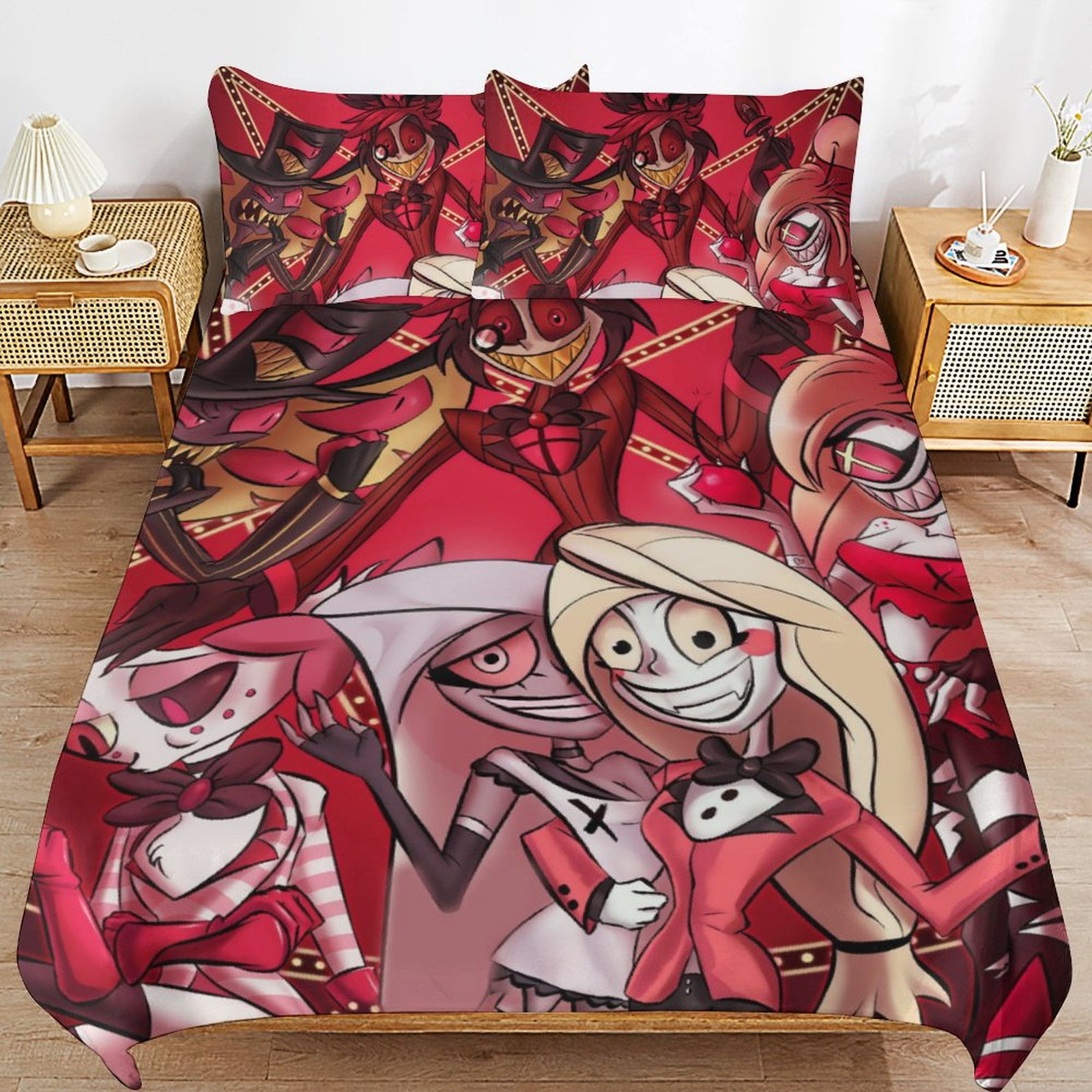 Hazbin Hotel Helluva Boss Bedding Set Duvet Cover Comfortable and ...