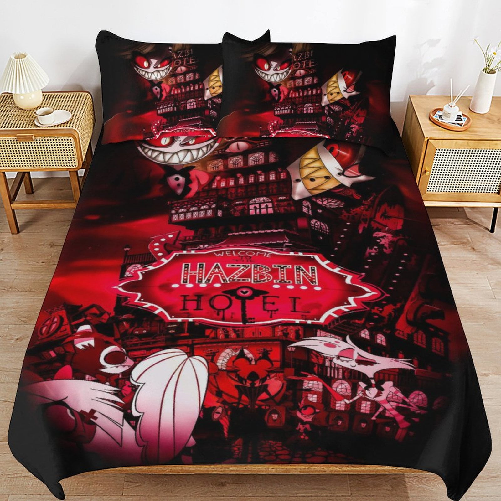 Hazbin Hotel Helluva Boss Bedding Set Duvet Cover Comfortable and ...