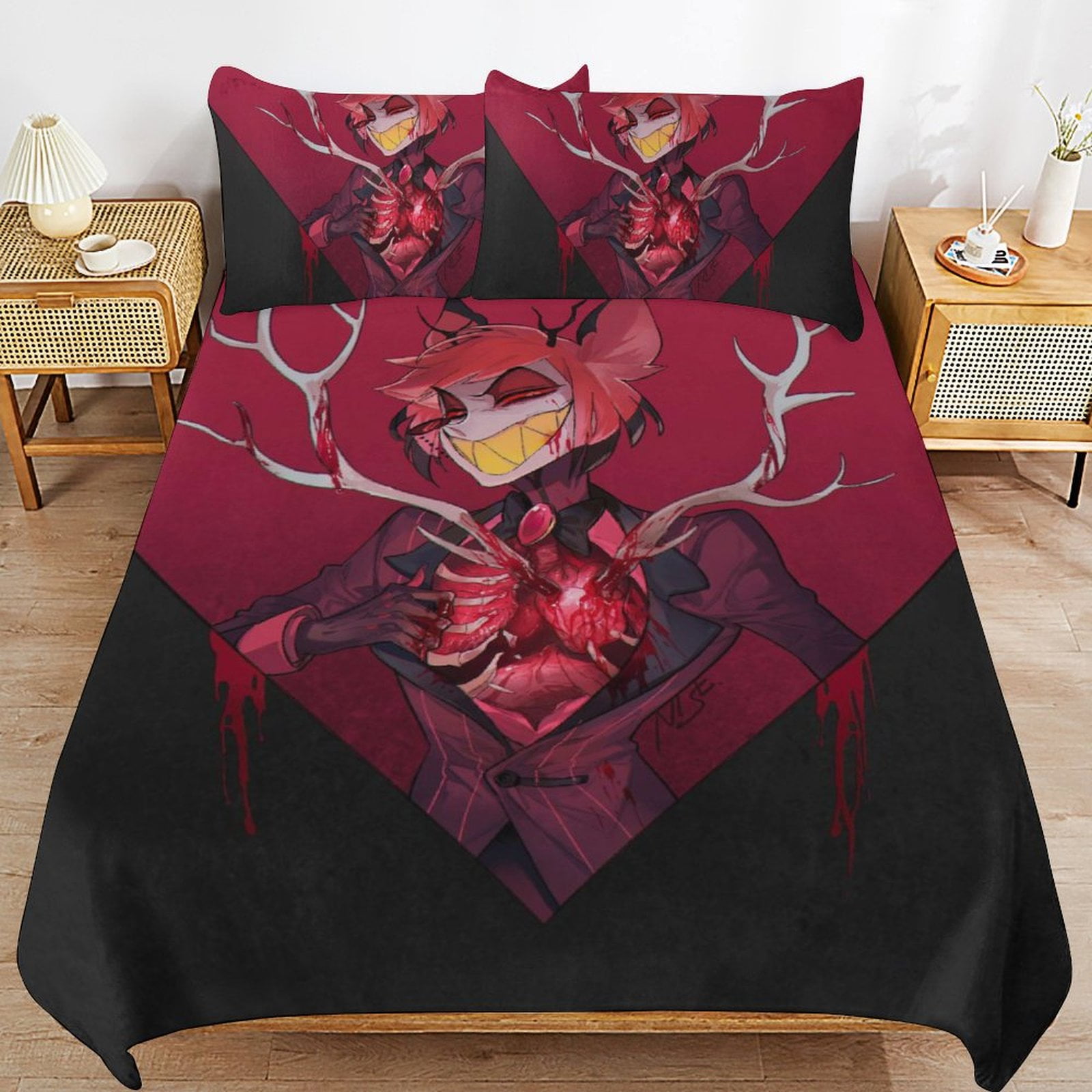 Hazbin Hotel Helluva Boss Bedding Set Duvet Cover Comfortable and ...