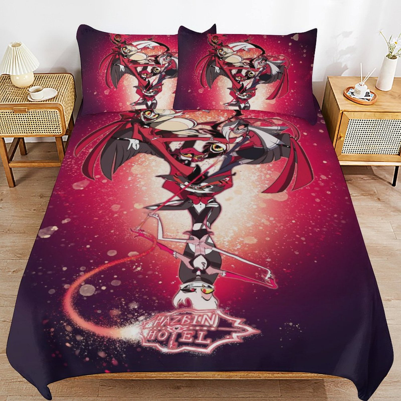 Hazbin Hotel Helluva Boss Bedding Set Duvet Cover Comfortable and ...