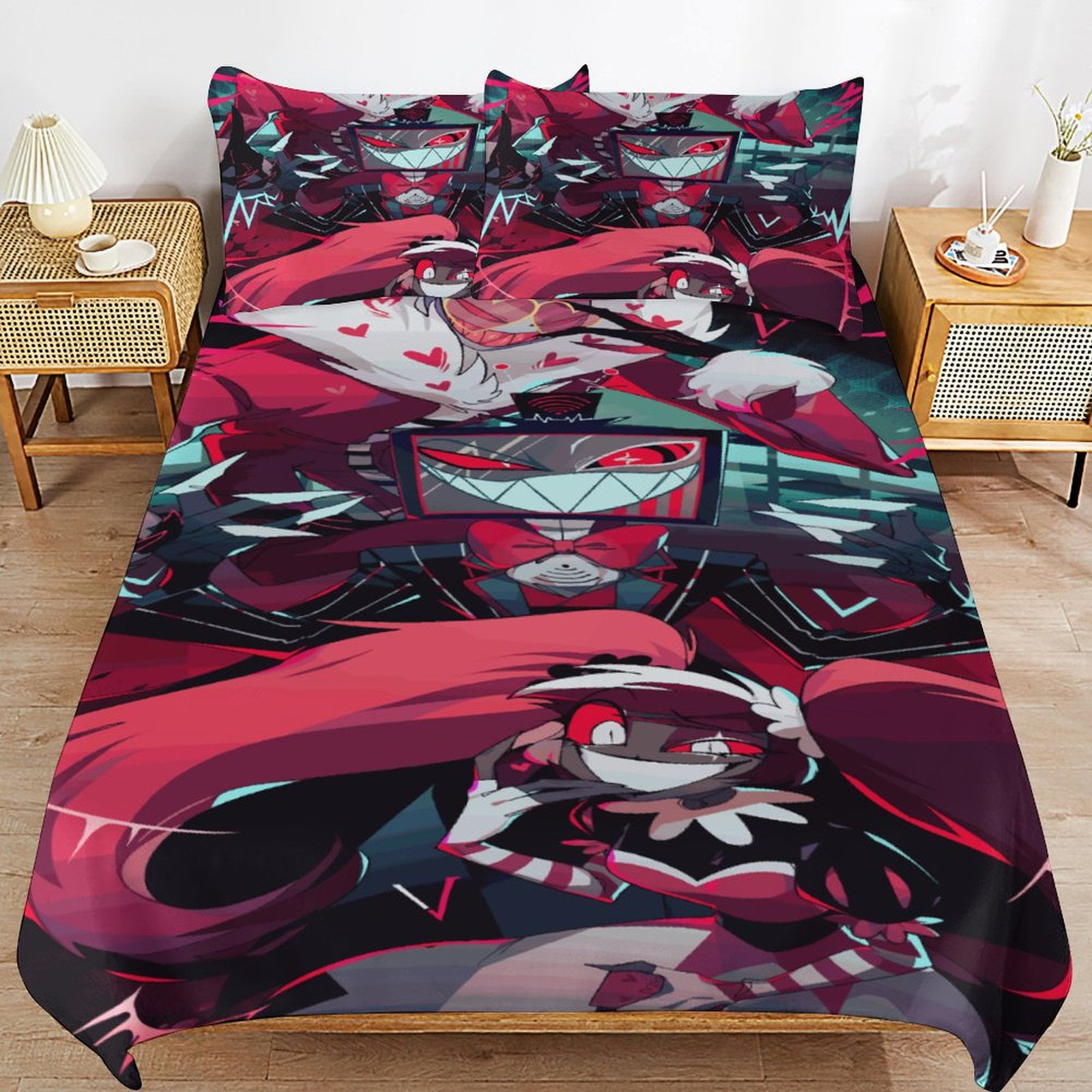 Hazbin Hotel Helluva Boss Bedding Set Duvet Cover Comfortable and ...