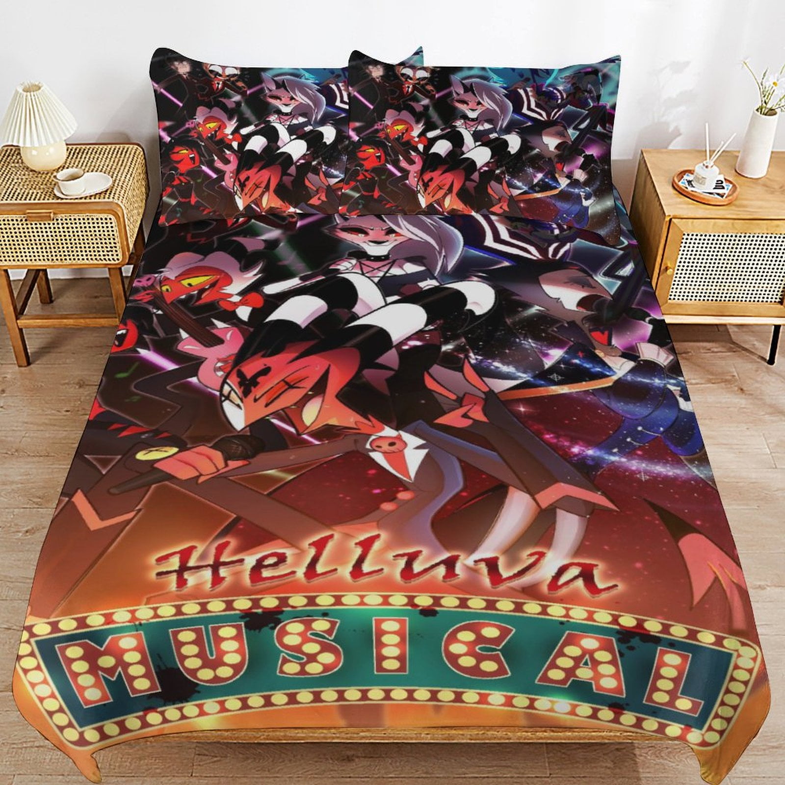 Hazbin Hotel Helluva Boss Bedding Set Duvet Cover Comfortable and ...