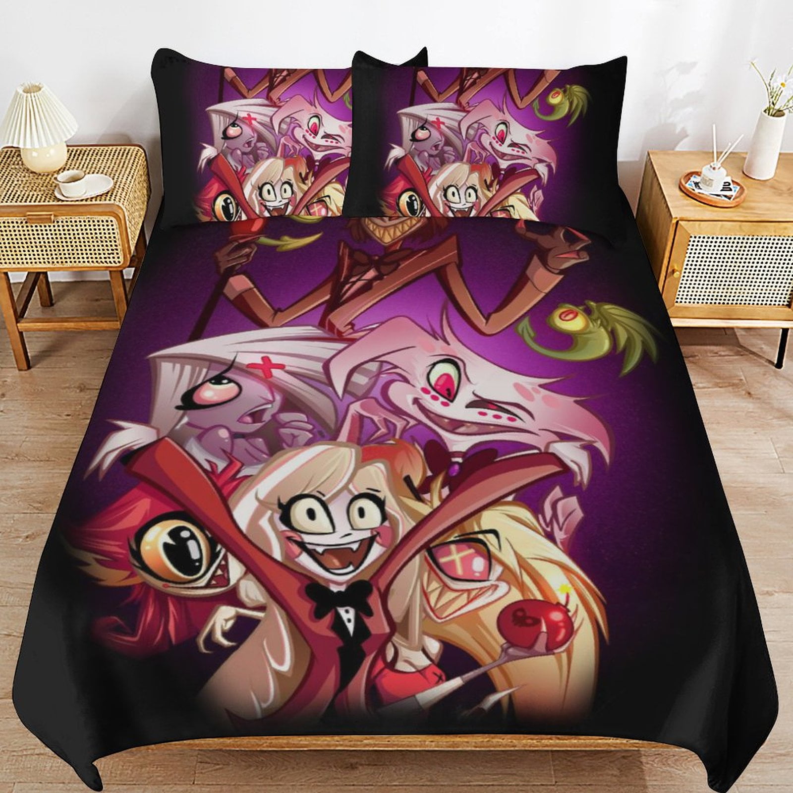 Hazbin Hotel Helluva Boss Bedding Set Duvet Cover Comfortable and ...