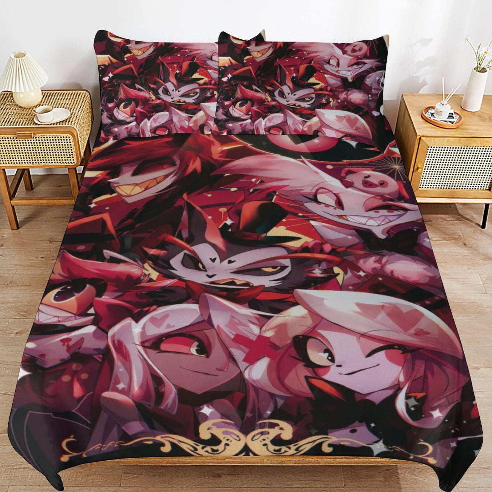 Hazbin Hotel Helluva Boss Bedding Set Duvet Cover Comfortable and ...