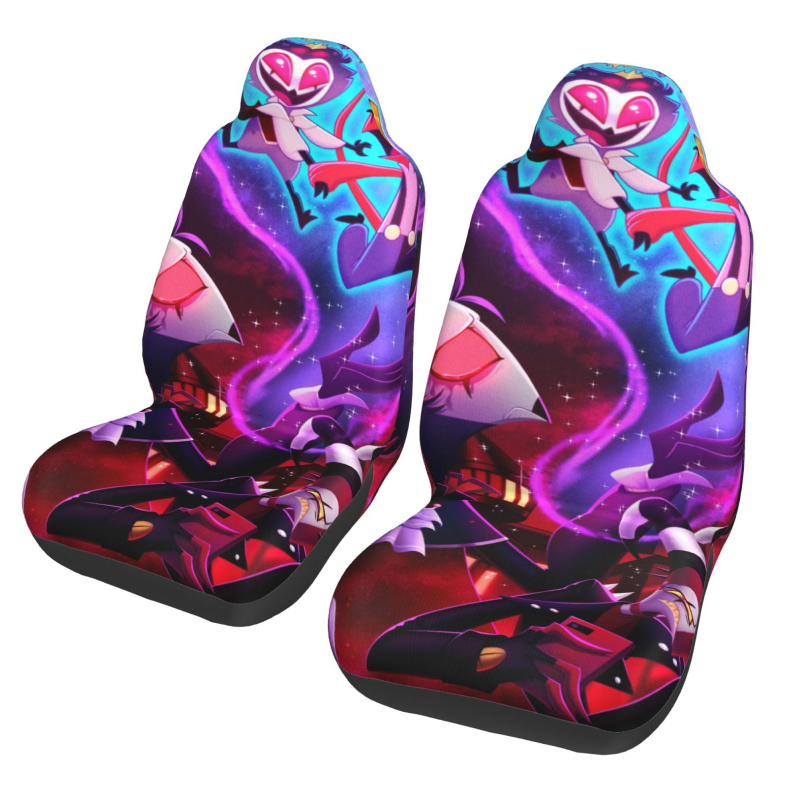 Hazbin Hotel Helluva Boss Car Seat Cover Front Seats Full Set of 2 ...