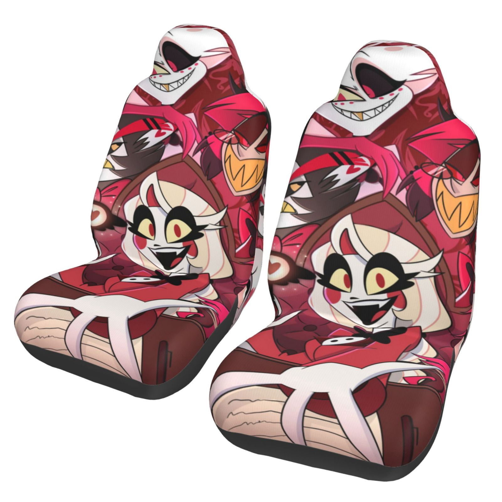Hazbin Hotel Helluva Boss Car Seat Cover Front Seats Full Set of 2 ...