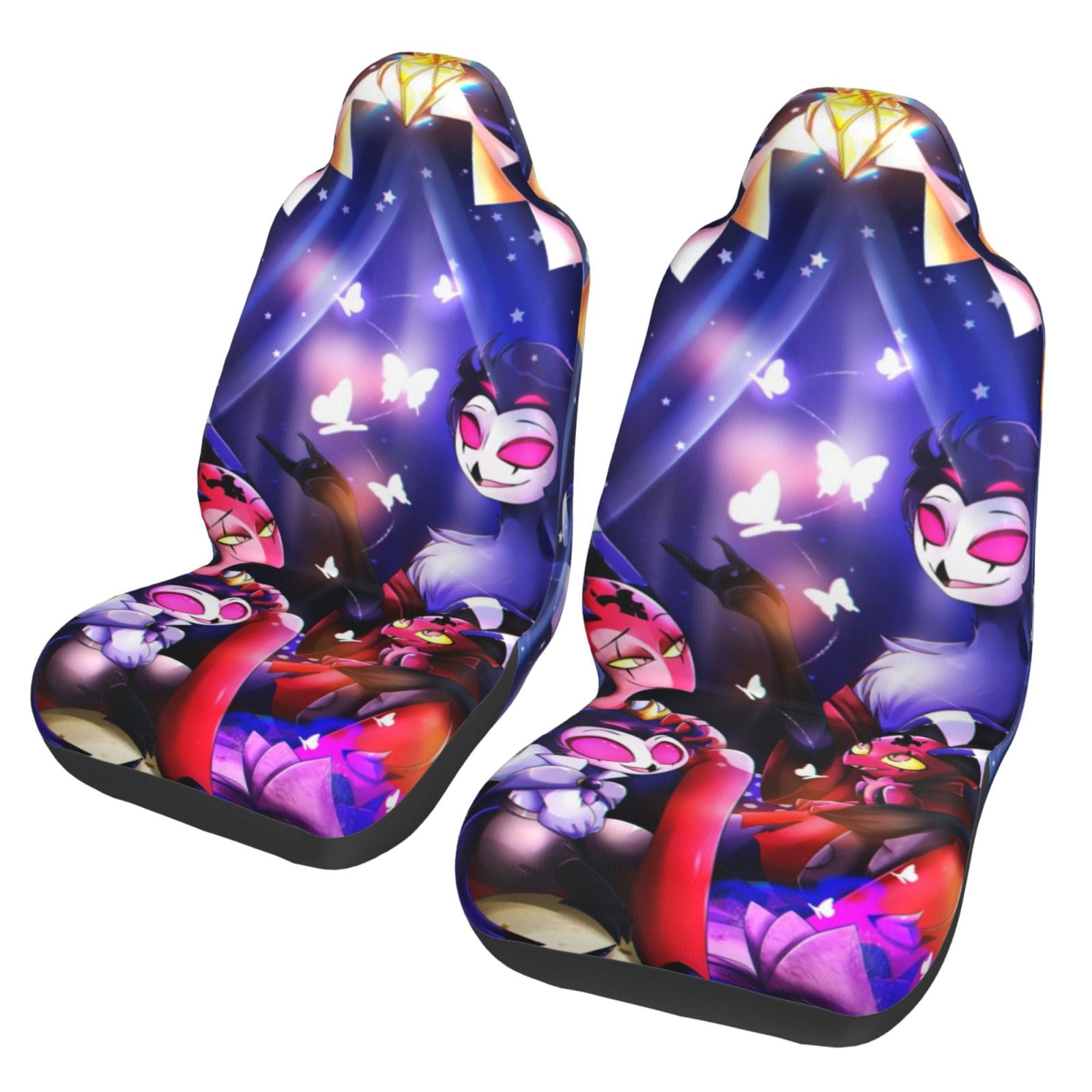 Hazbin Hotel Helluva Boss Car Seat Cover Front Seats Full Set of 2 ...