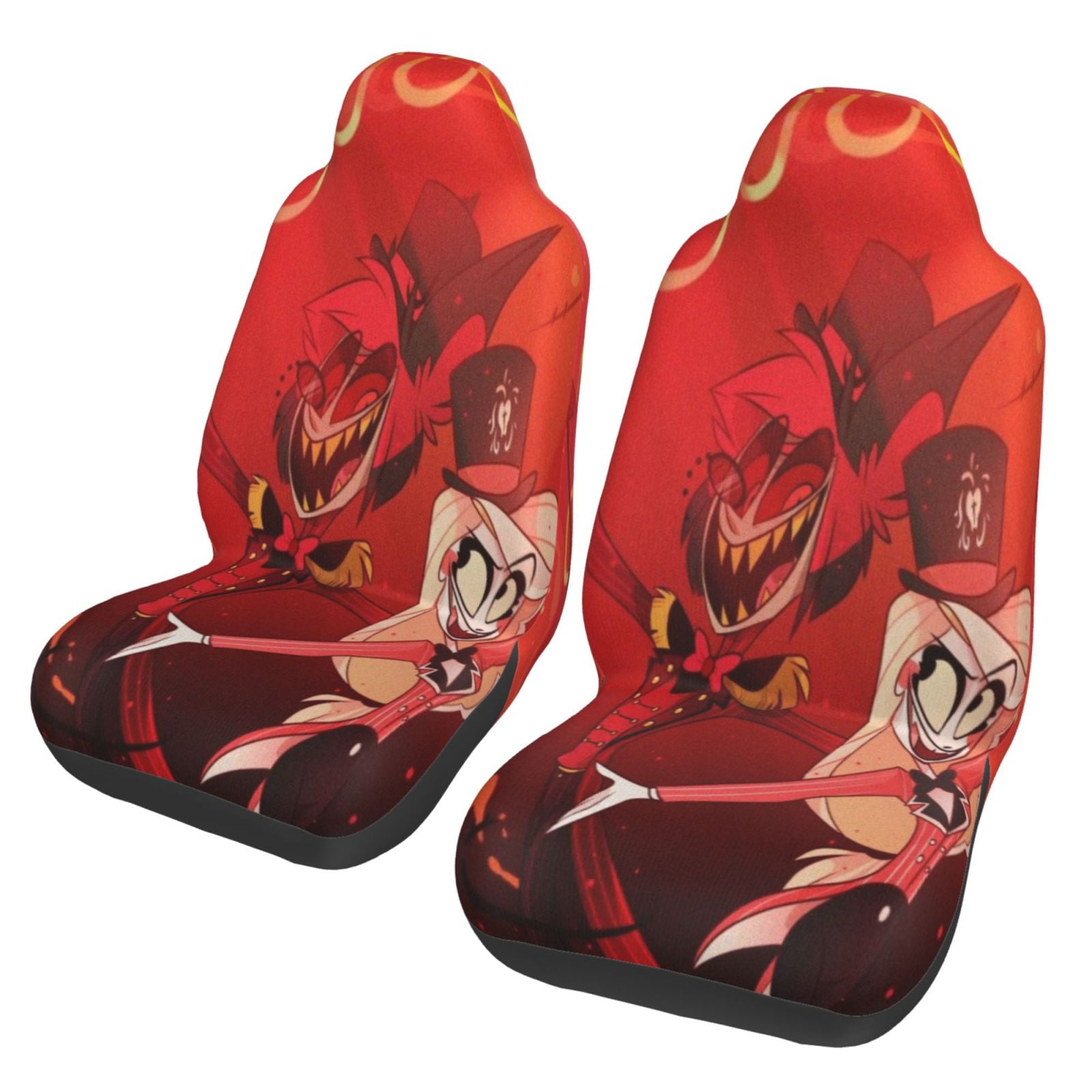 Hazbin Hotel Helluva Boss Car Seat Cover Front Seats Full Set of 2 ...