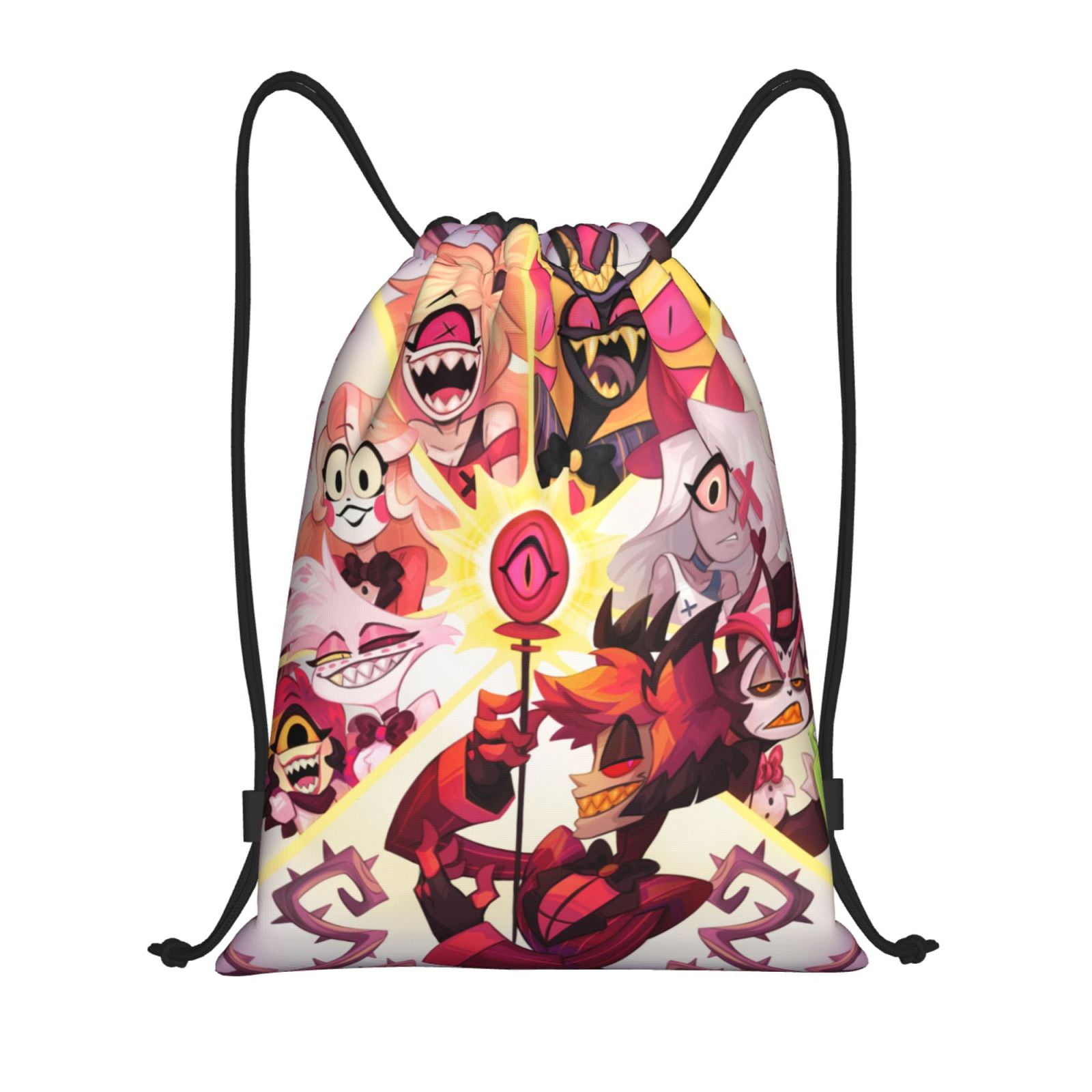 Hazbin Hotel Helluva Boss Drawstring Bags Unisex Drawstring Sling Bag ...