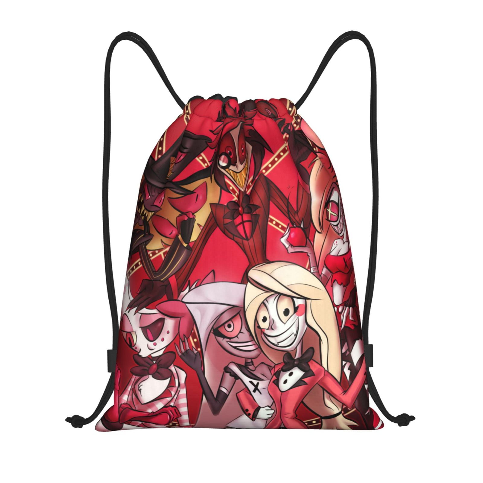 Hazbin Hotel Helluva Boss Drawstring Bags Unisex Drawstring Sling Bag ...
