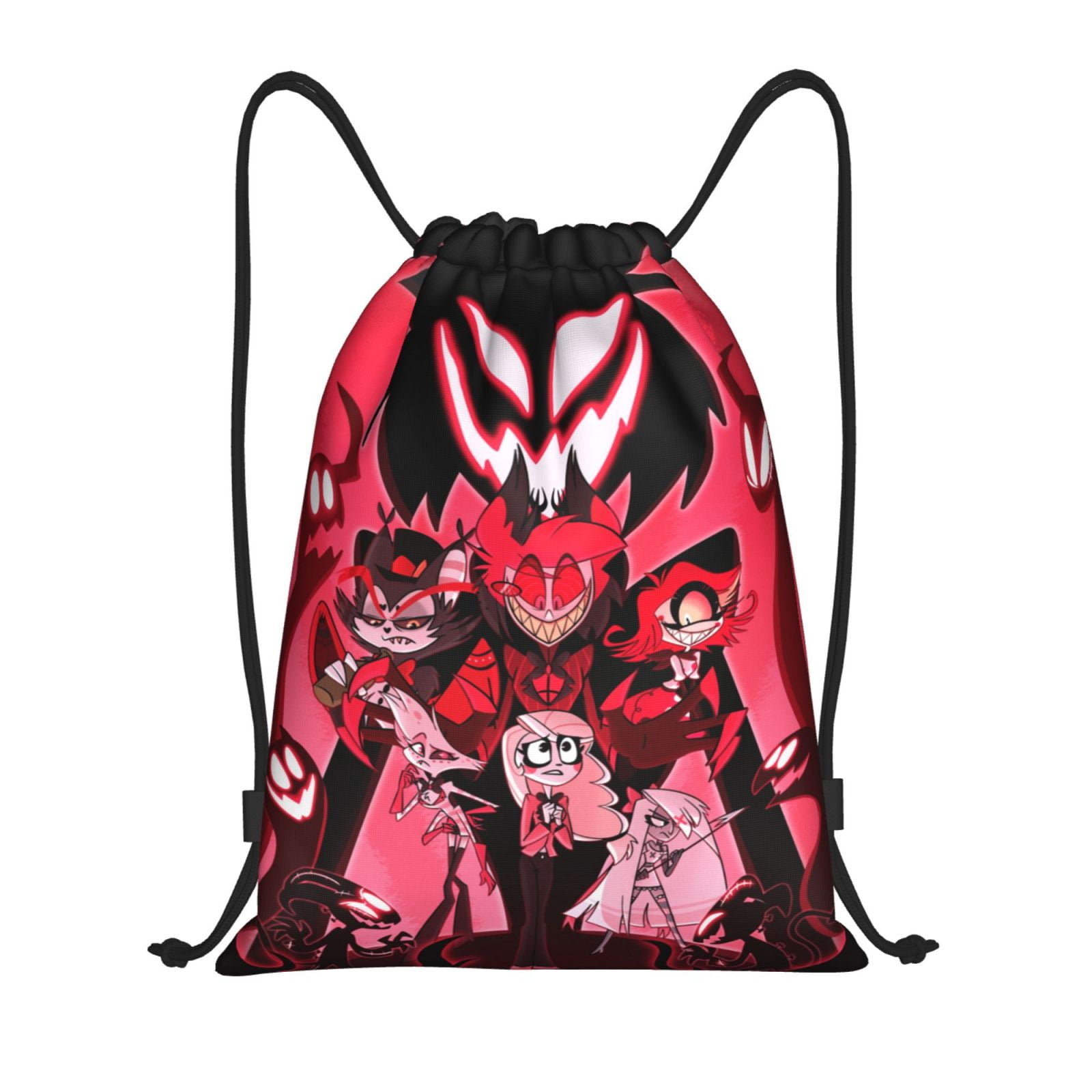 Hazbin Hotel Helluva Boss Drawstring Bags Unisex Drawstring Sling Bag ...