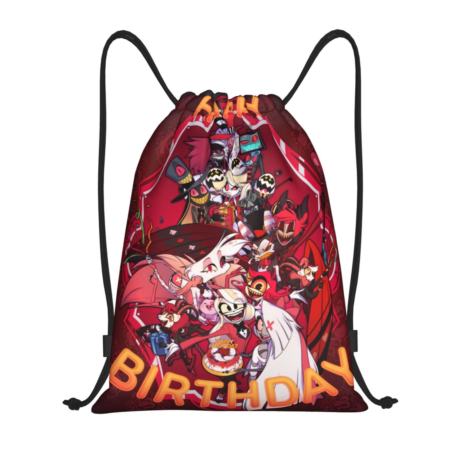 Hazbin Hotel Helluva Boss Drawstring Bags Unisex Drawstring Sling Bag ...