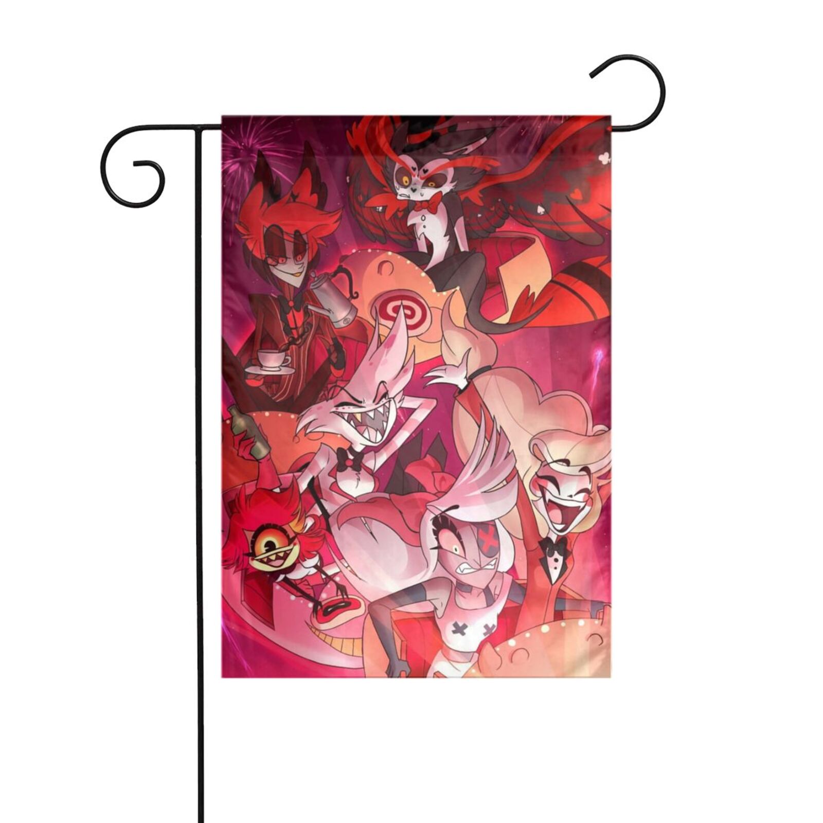Hazbin Hotel Helluva Boss Garden Flag Double Sided Yard Outdoor Home ...