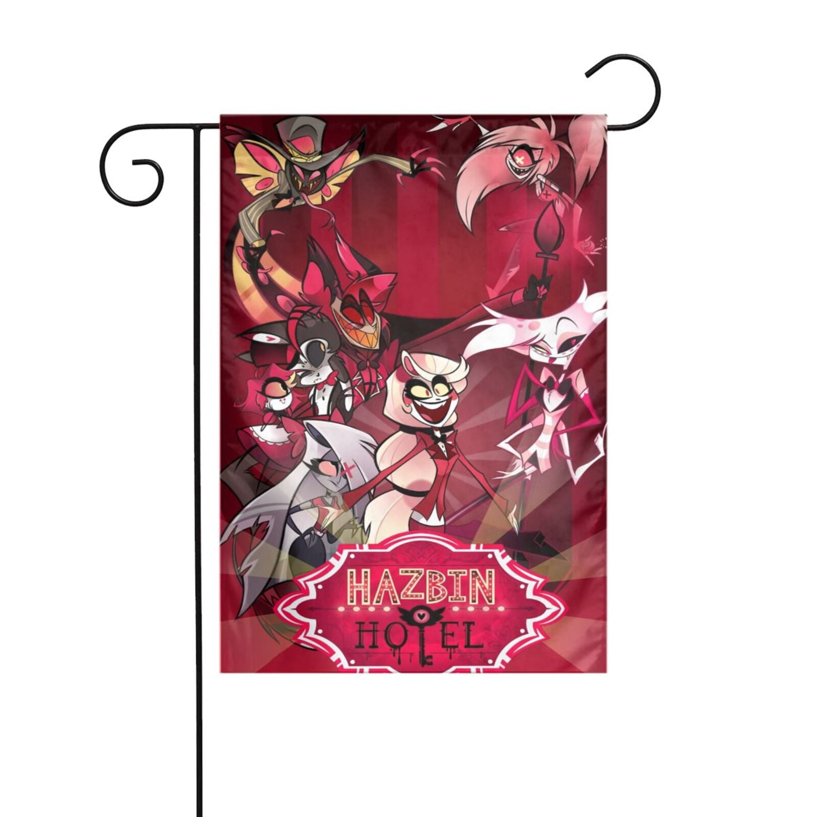 Hazbin Hotel Helluva Boss Garden Flag Double Sided Yard Outdoor Home ...