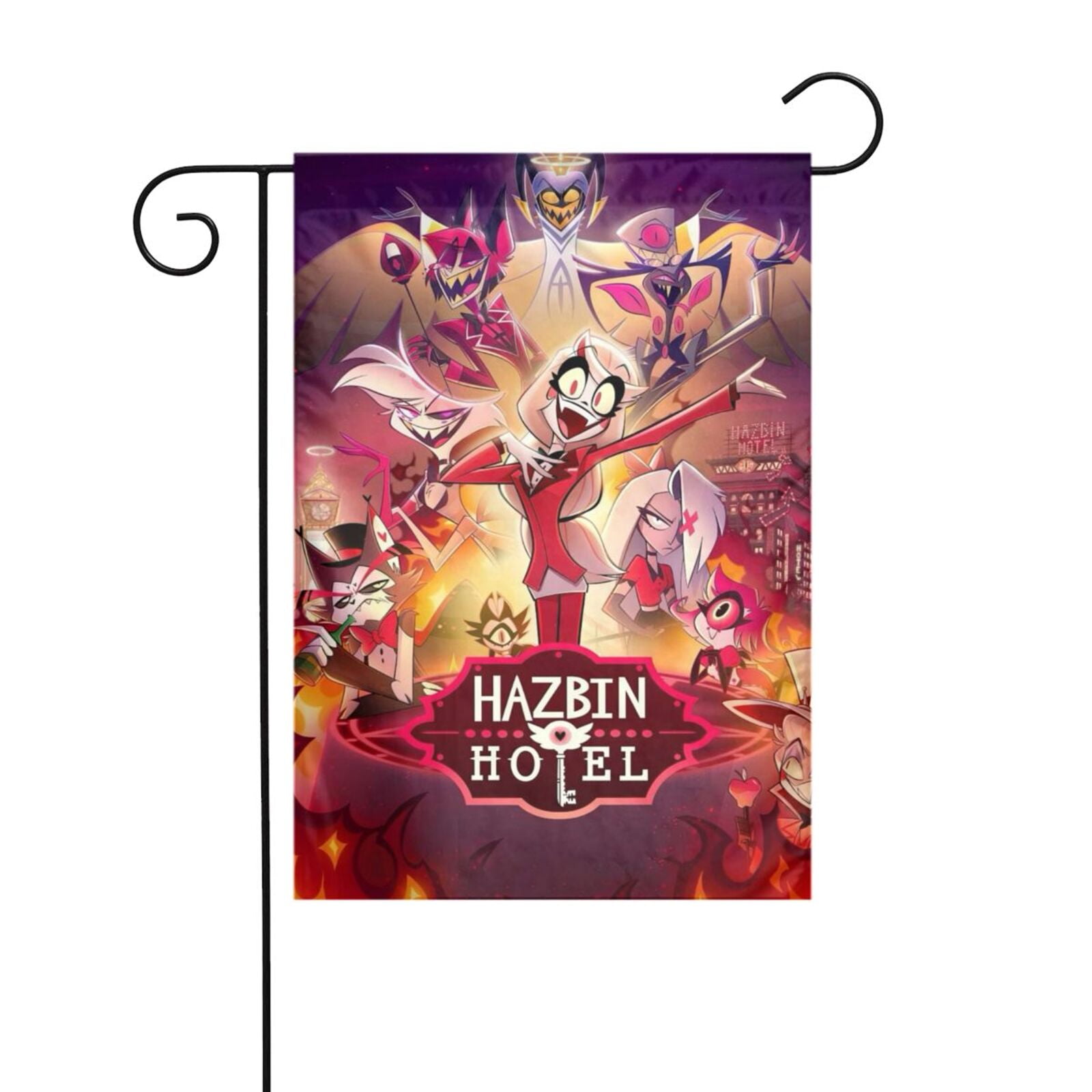 Hazbin Hotel Helluva Boss Garden Flag Double Sided Yard Outdoor Home ...