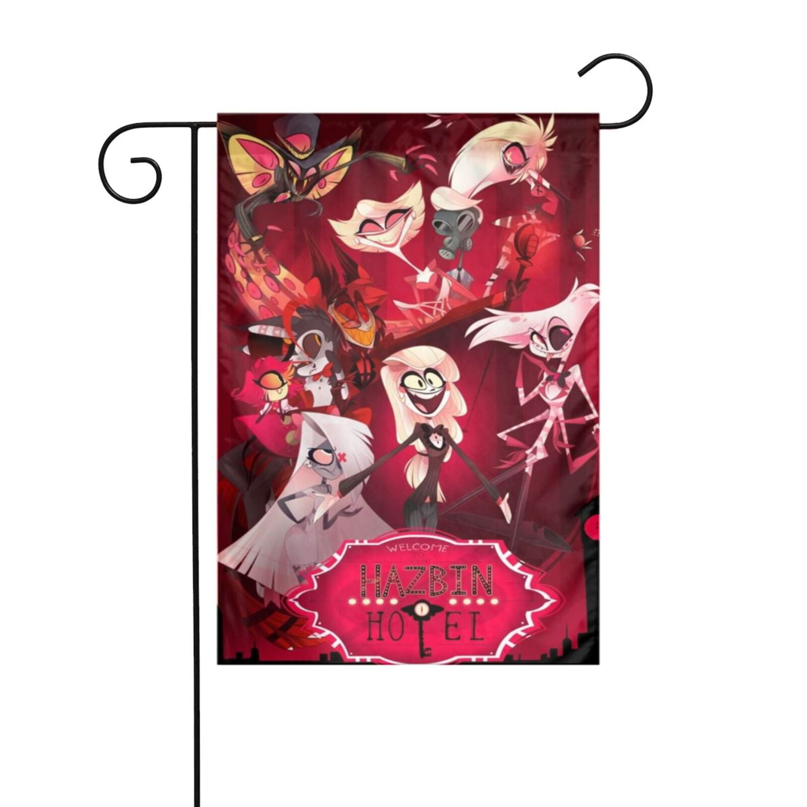 Hazbin Hotel Helluva Boss Garden Flag Double Sided Yard Outdoor Home ...