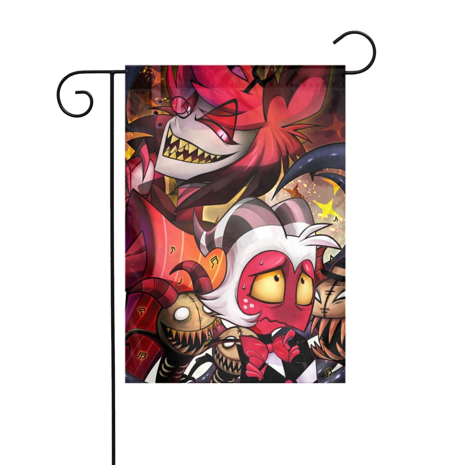 Hazbin Hotel Helluva Boss Garden Flag Double Sided Yard Outdoor Home ...