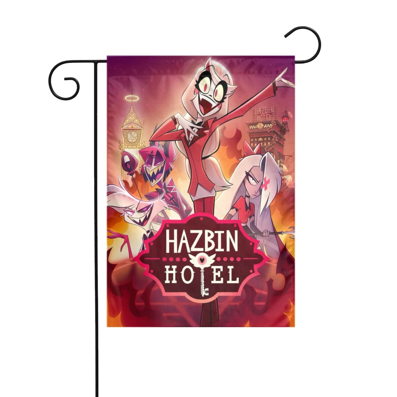 Hazbin Hotel Helluva Boss Garden Flag Double Sided Yard Outdoor Home ...