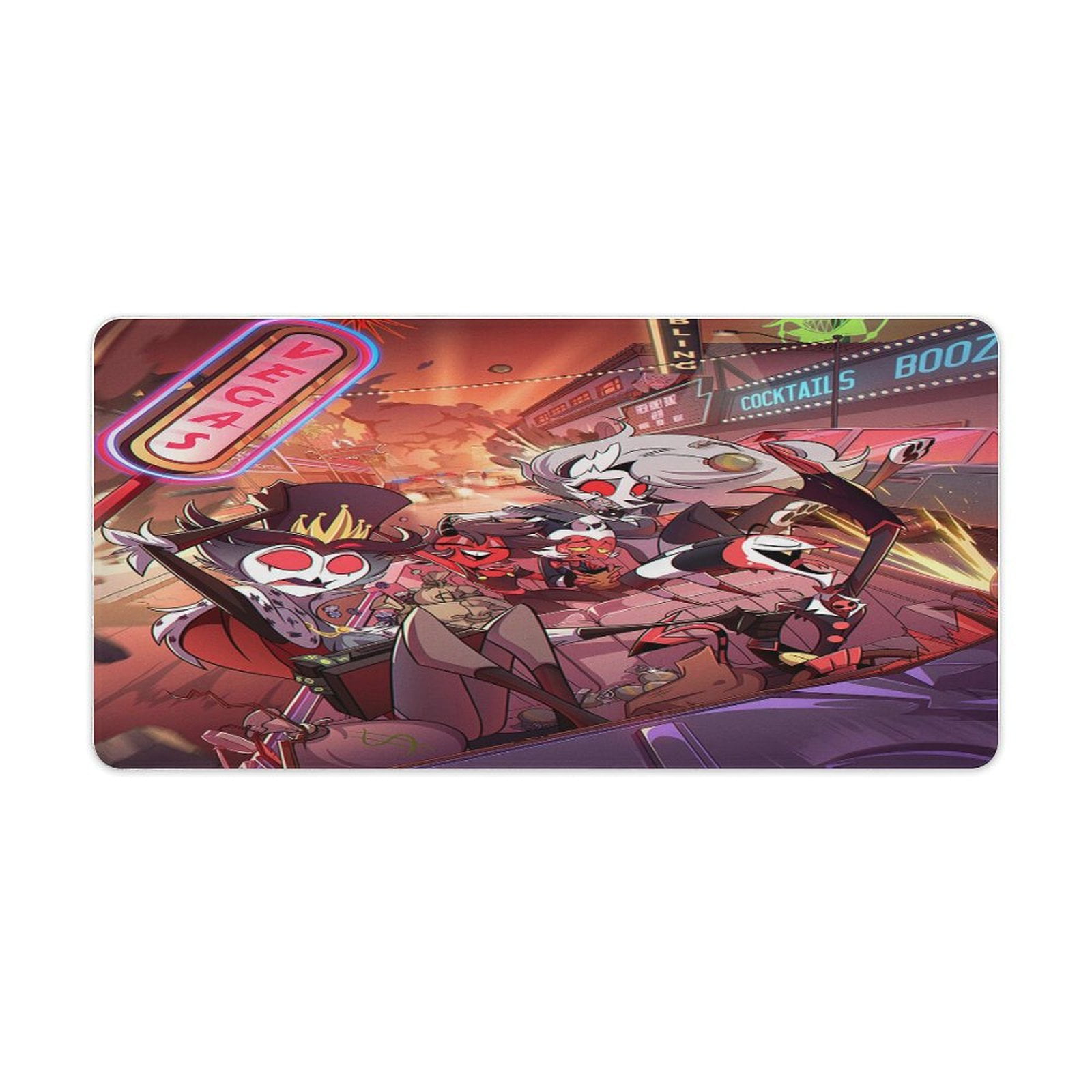 Hazbin Hotel Helluva Boss Large Gaming Mouse Pad for Laptop Computer Rubber Edge-Locking Mouse ...