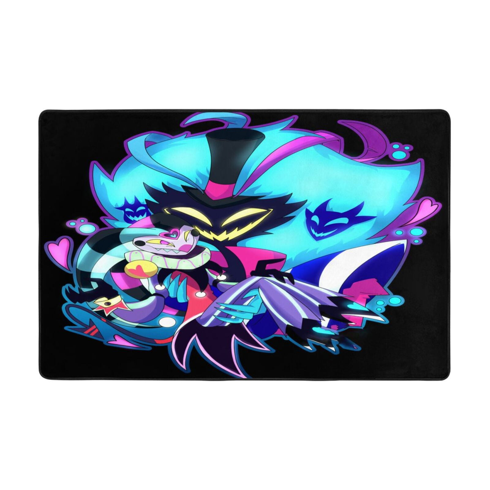 Hazbin Hotel Helluva Boss Large Rug Anime Flannel Door Mat Bathroom ...