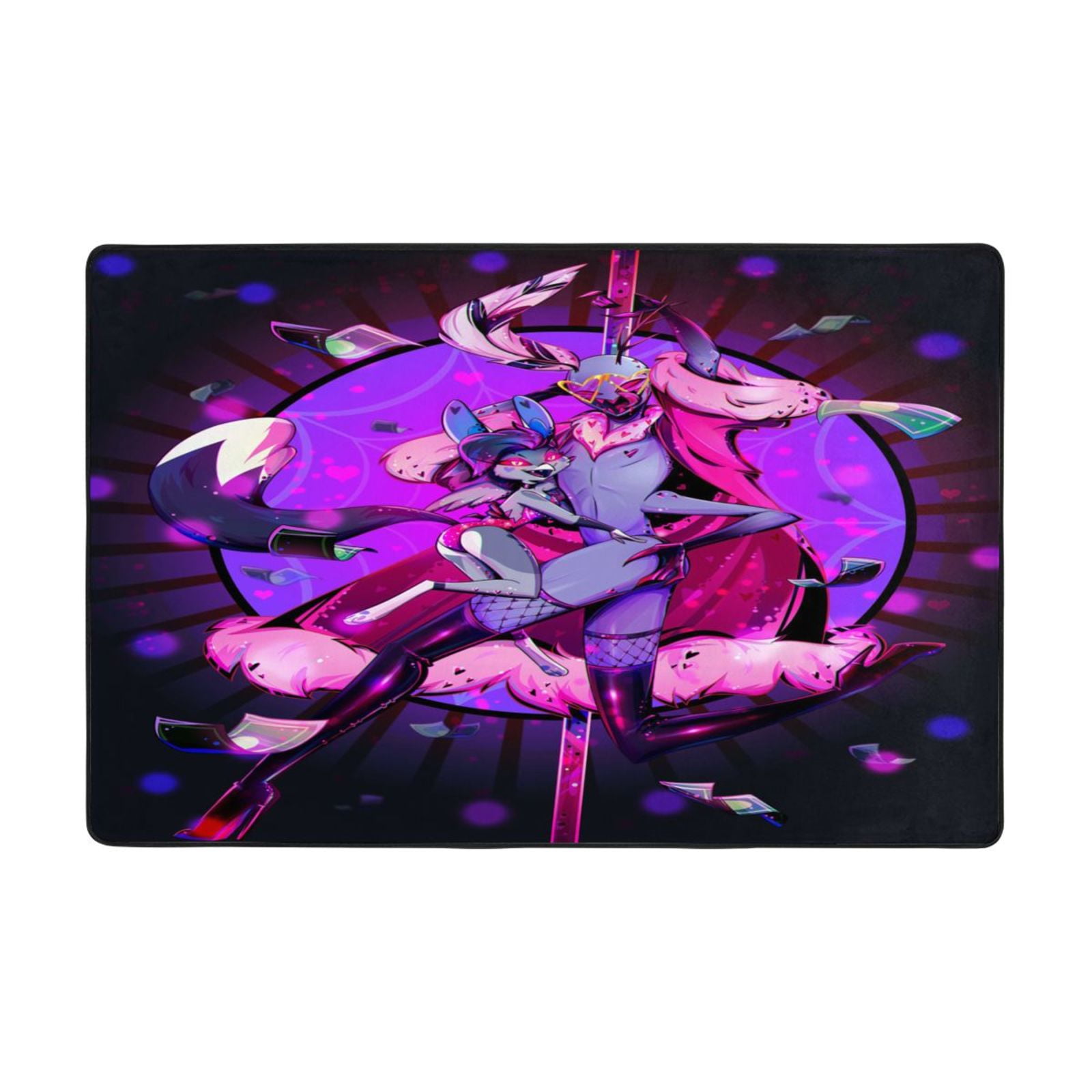Hazbin Hotel Helluva Boss Large Rug Anime Flannel Door Mat Bathroom ...