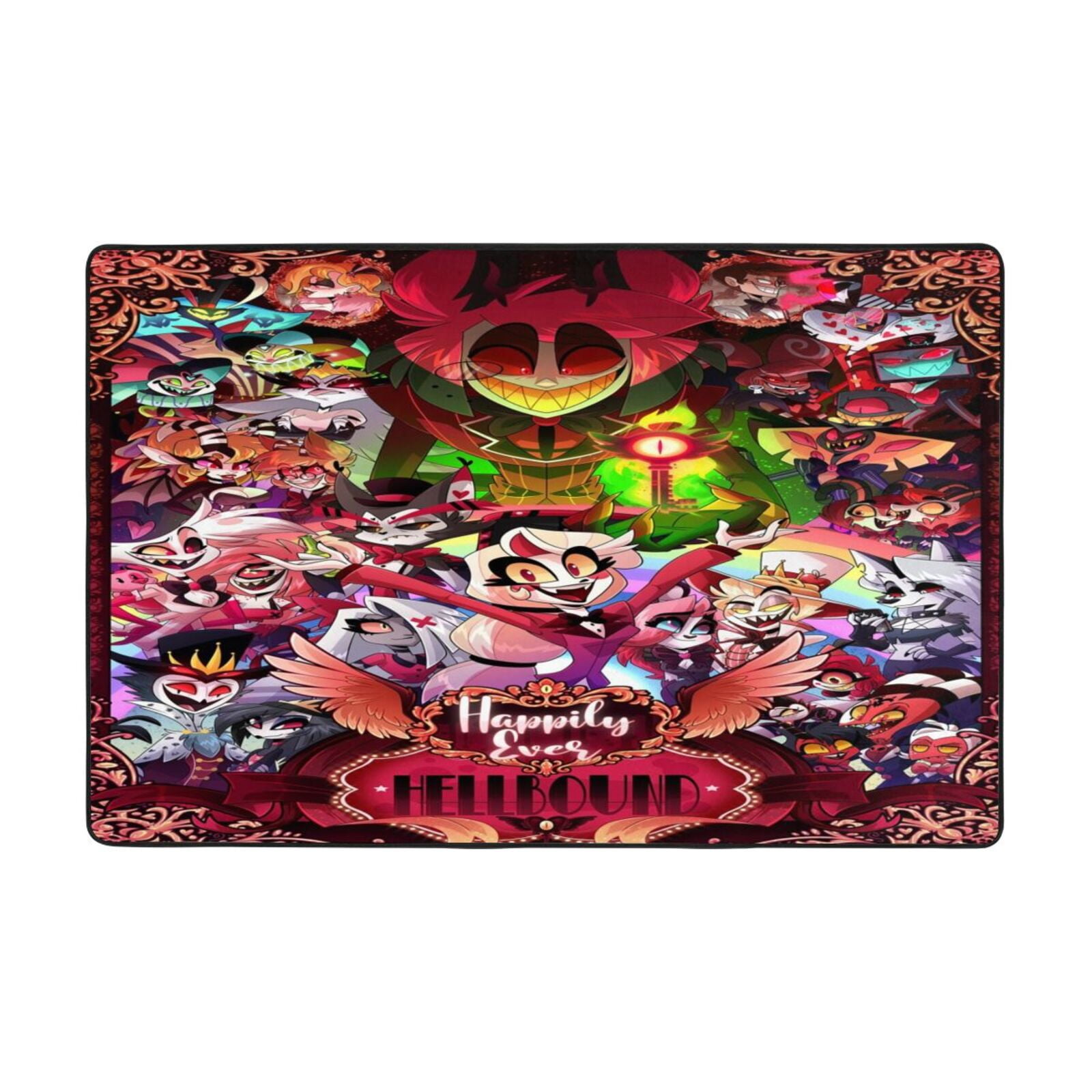 Hazbin Hotel Helluva Boss Large Rug Anime Flannel Door Mat Bathroom ...