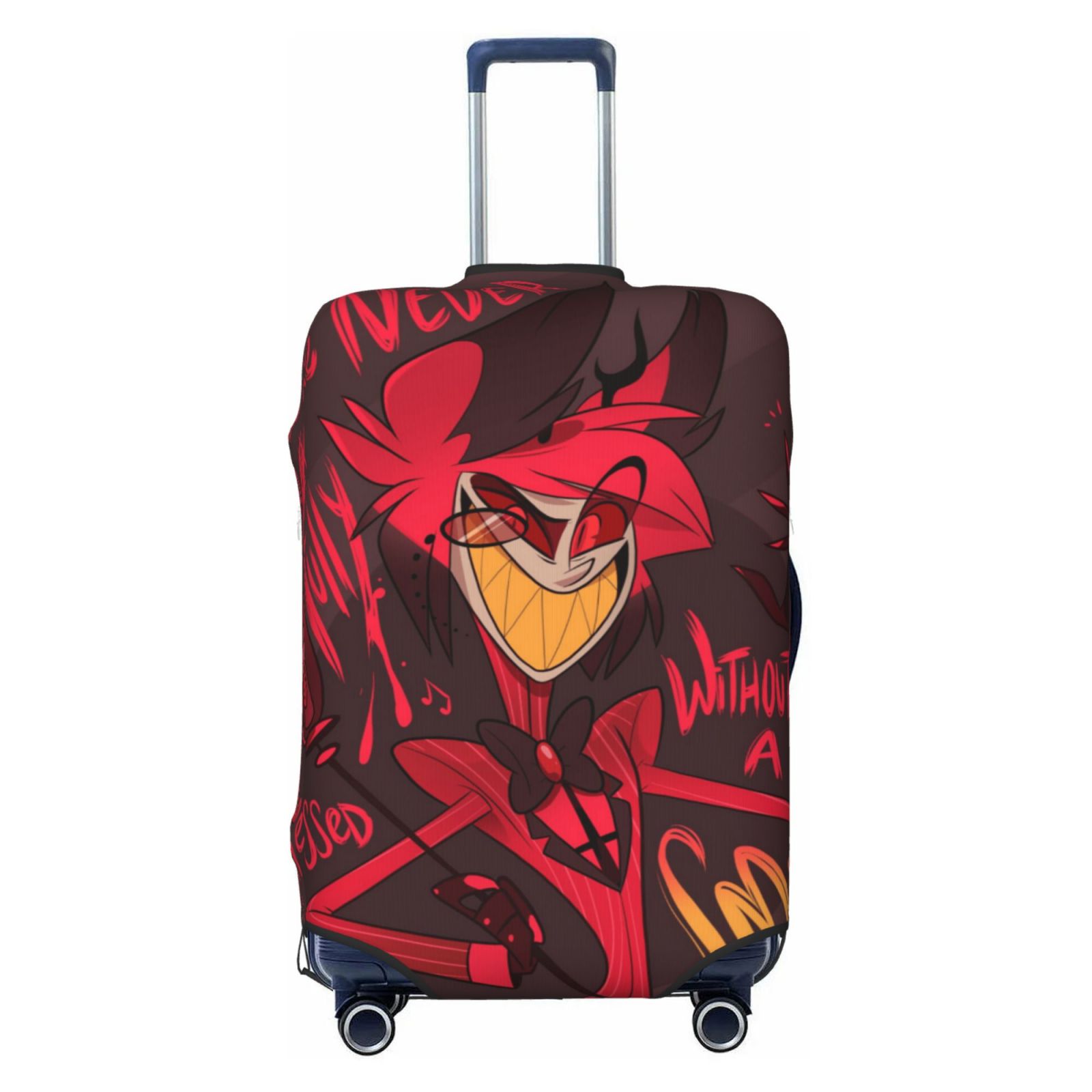 Hazbin Hotel Helluva Boss Luggage Cover Thicker Protector Elastic Travel Suitcase Suitcase Cover ...